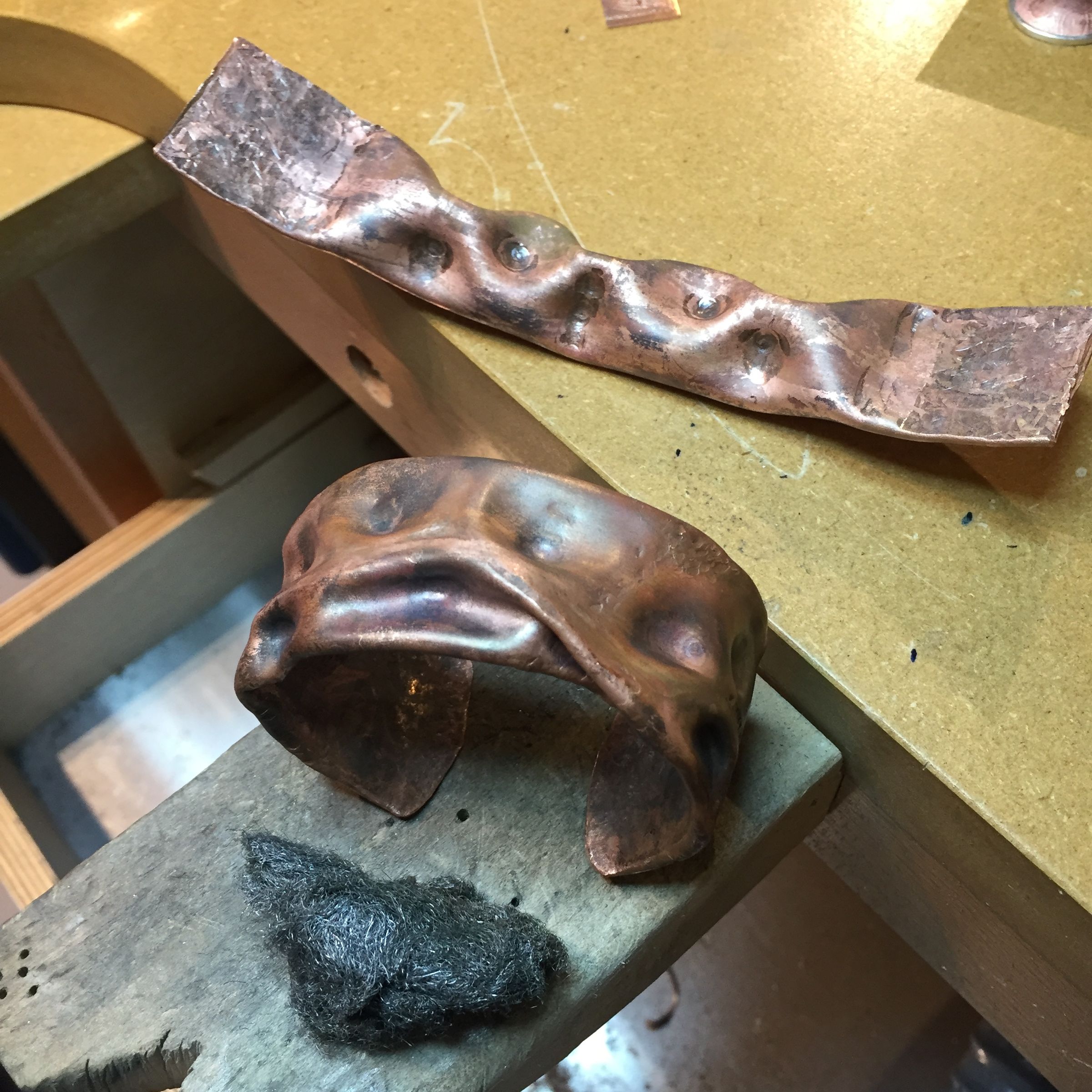 Forged Repurposed Copper Pipe Cuff : 6 Steps (with Pictures ...