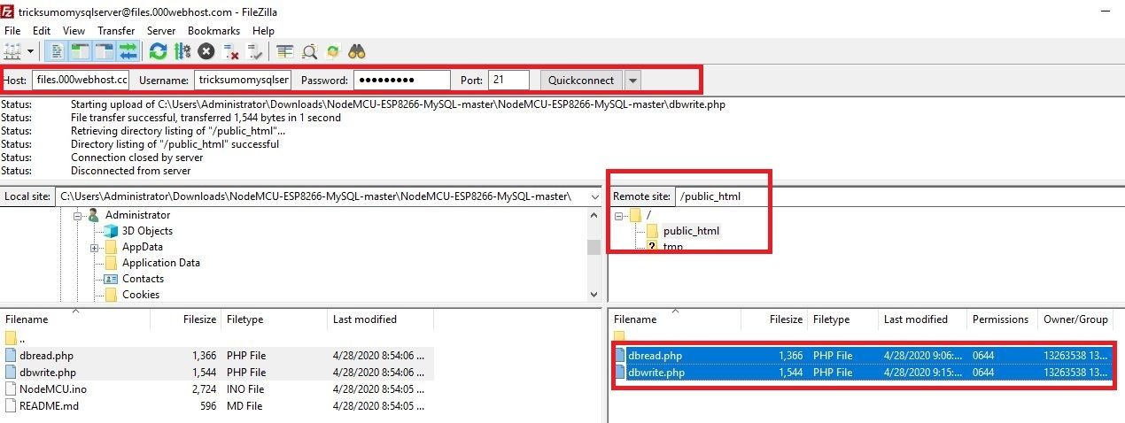 How To Connect Nodemcu Esp8266 To Mysql Database 7 Steps Instructables