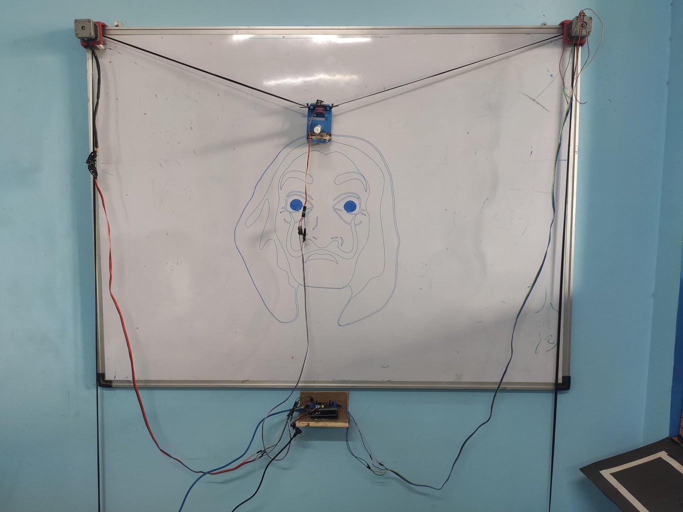 Vertical X Y Plotter Drawing Robot Arduino Plotter 6 Steps