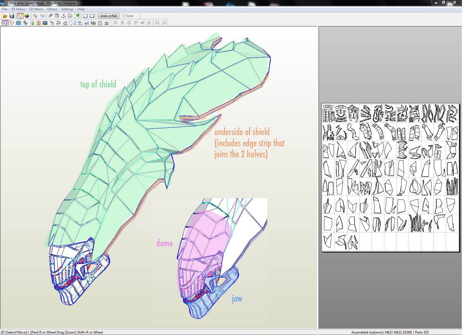 Pepakura Alien Queen : 13 Steps (with Pictures) - Instructables