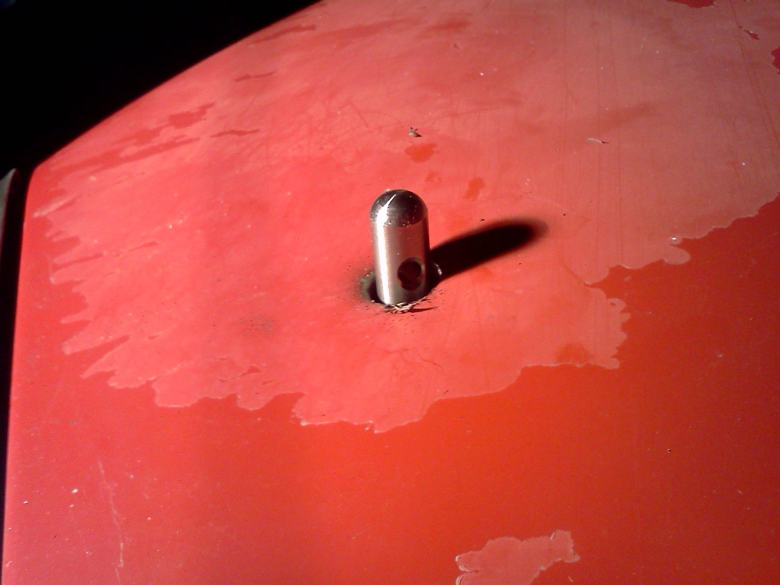 How to Install "Automotive Hood Pins" to a Factory Steel Hood : 4 Steps ...