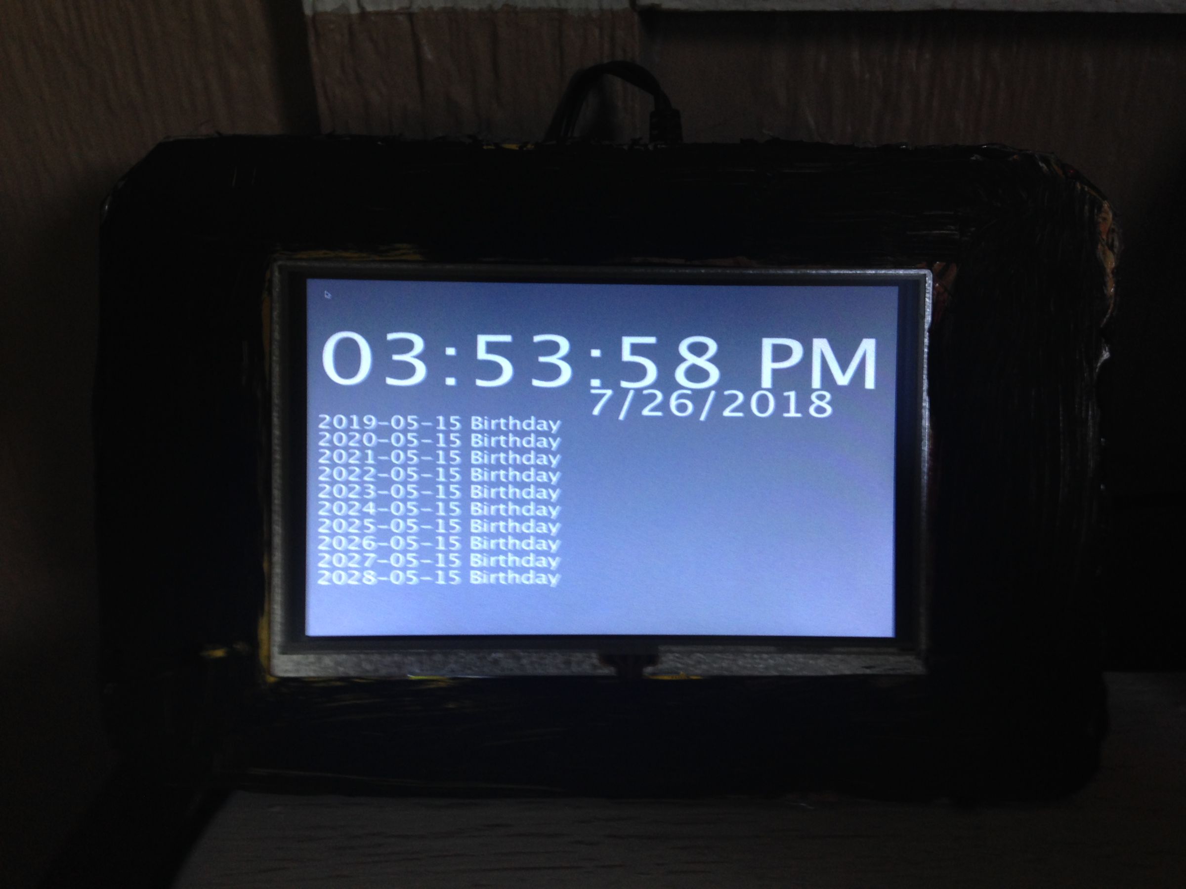 DIY Raspberry Pi Smart Google Calendar Clock : 4 Steps - Instructables