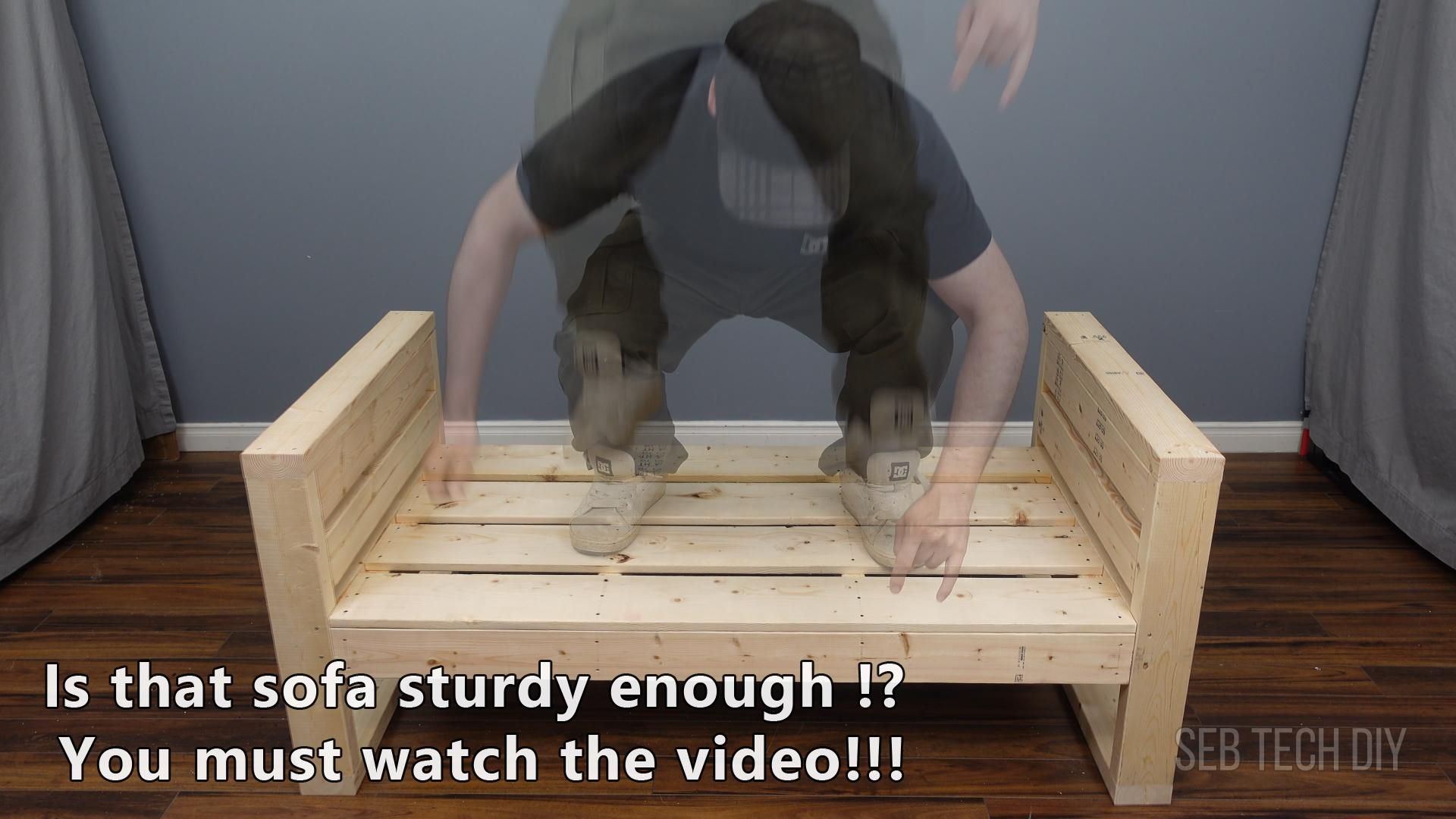Easy Outdoor Sofa From 2x4s and Two Power Tools! : 12 Steps (with ...