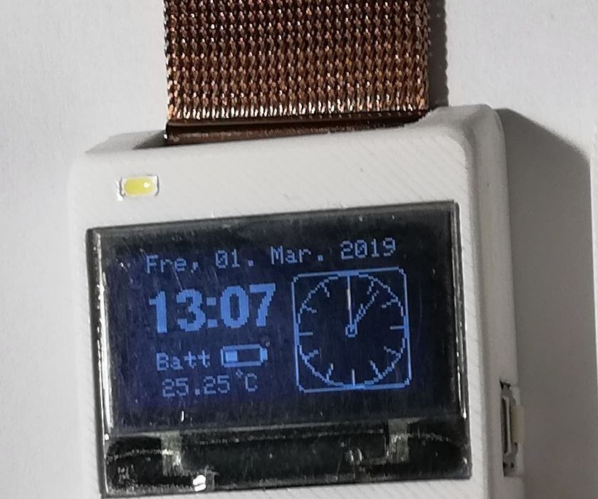 SMALL 3D-printed OLED Wrist-Watch : 6 Steps - Instructables