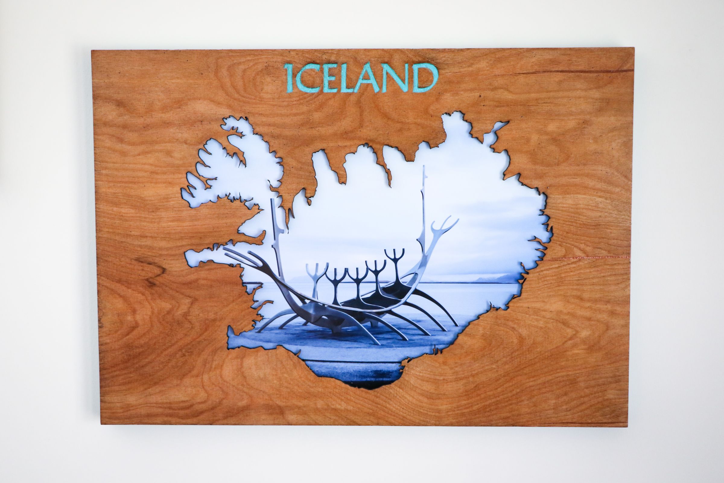 Wood Cutout of Iceland With Picture Behind It : 5 Steps (with Pictures ...