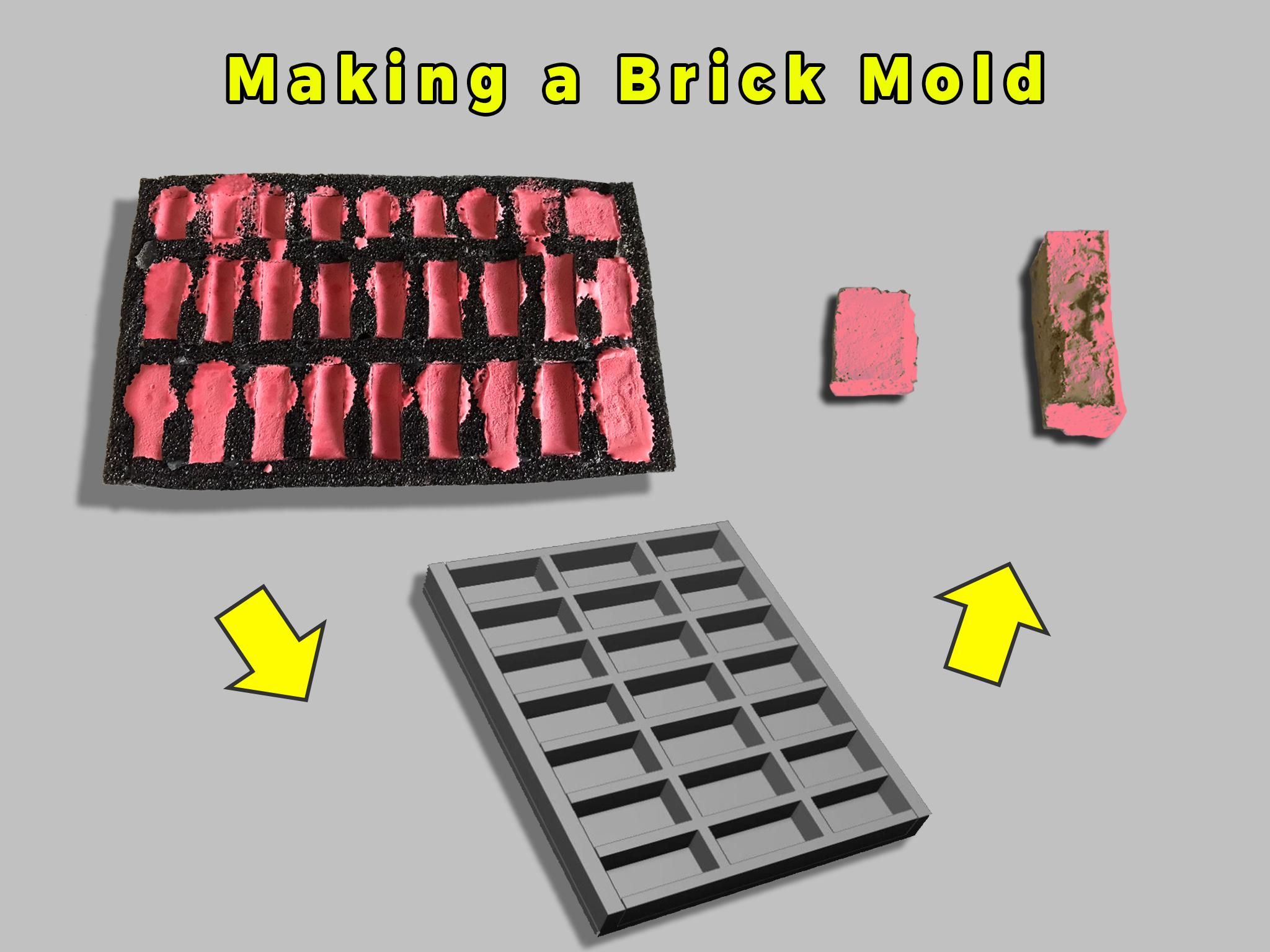 Make Your Own Brick Mold and a Wall: DIY Tutorial : 5 Steps - Instructables