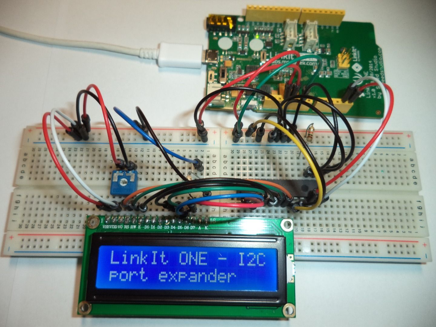 LinkIt ONE – MCP23017 I2C Port Expander : 5 Steps - Instructables