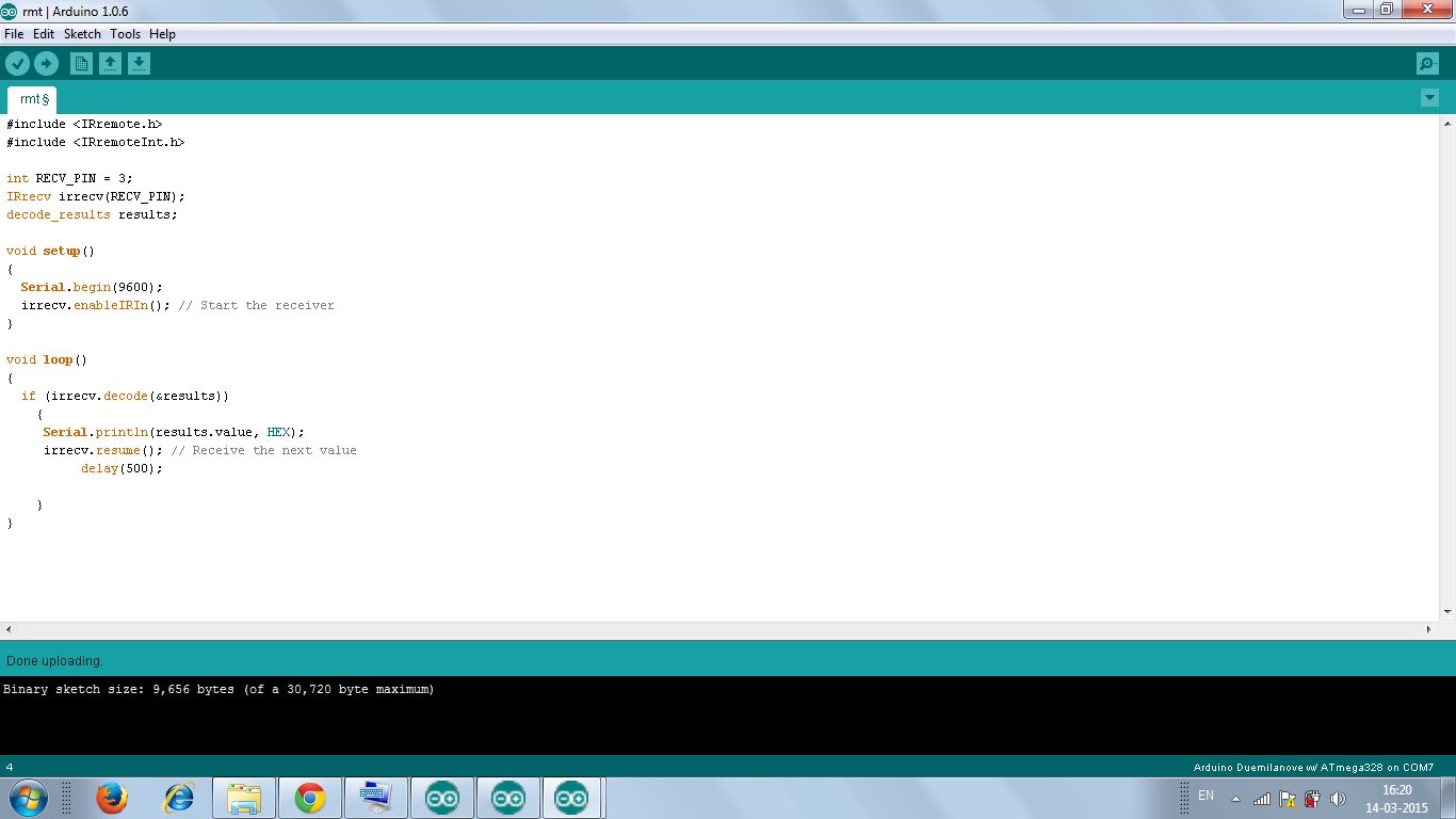 Remote Controlled Robot Using Arduino and T.V. Remote : 11 Steps ...
