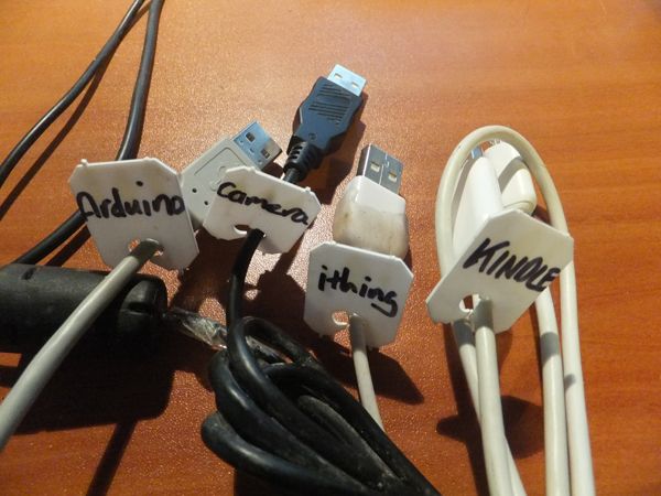 Label All Those USB (and Other) Cables With Bread Bag Tags - Instructables