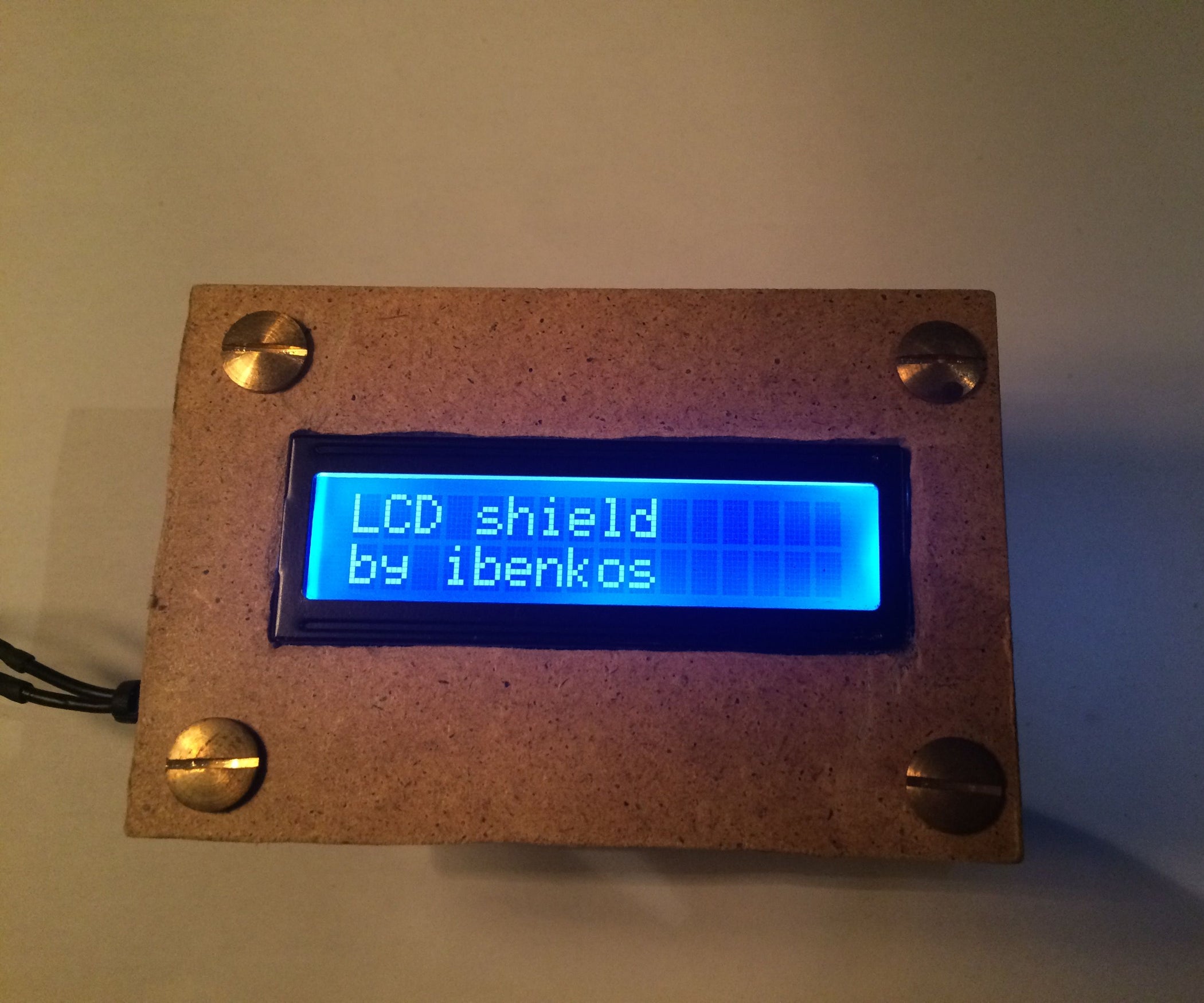 Diy Wood Case For Arduino Lcd Shield 5 Steps With Pictures