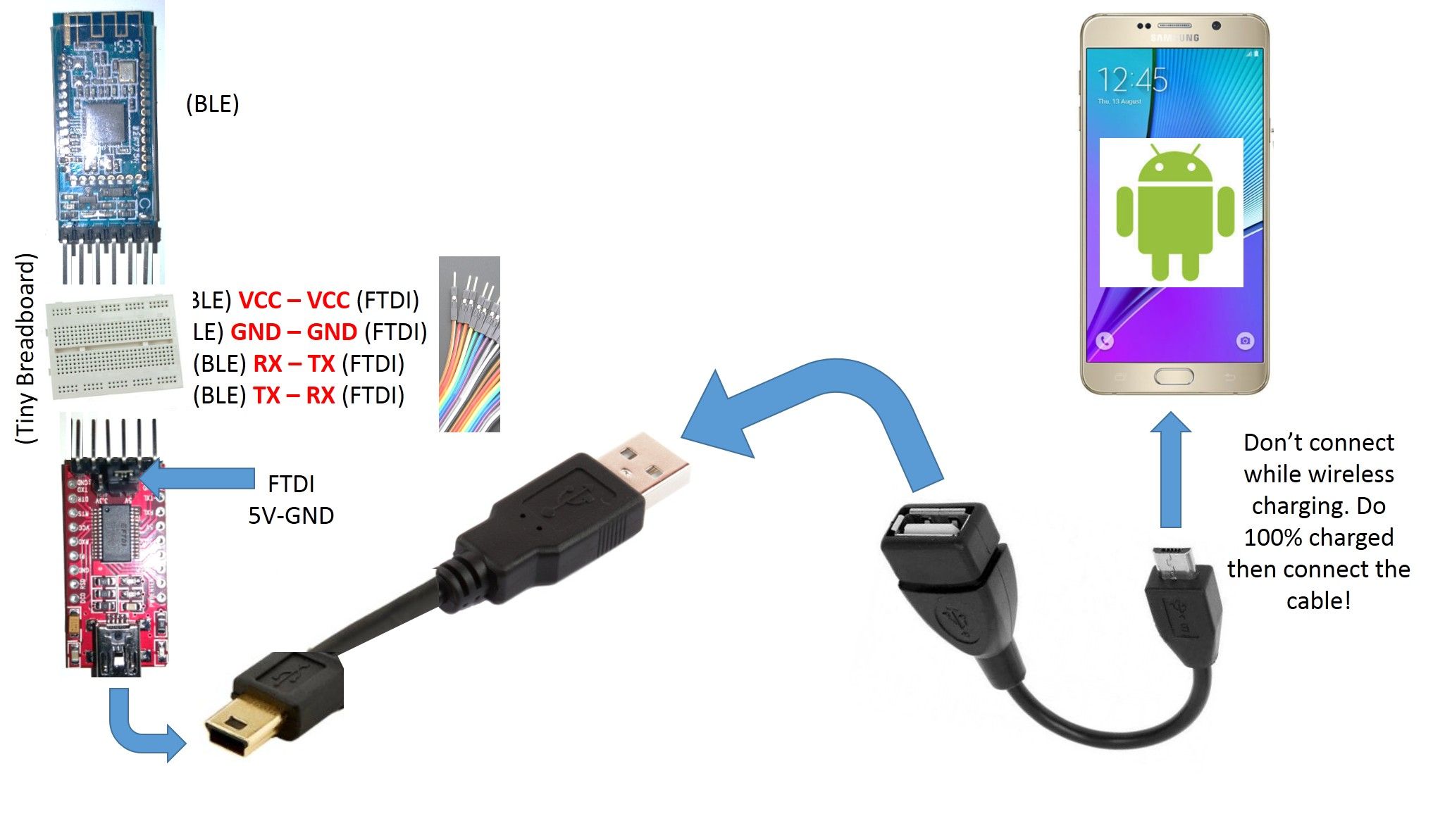 Send AT Commands to BLE 4.0 Module From Android Phone : 5 Steps ...