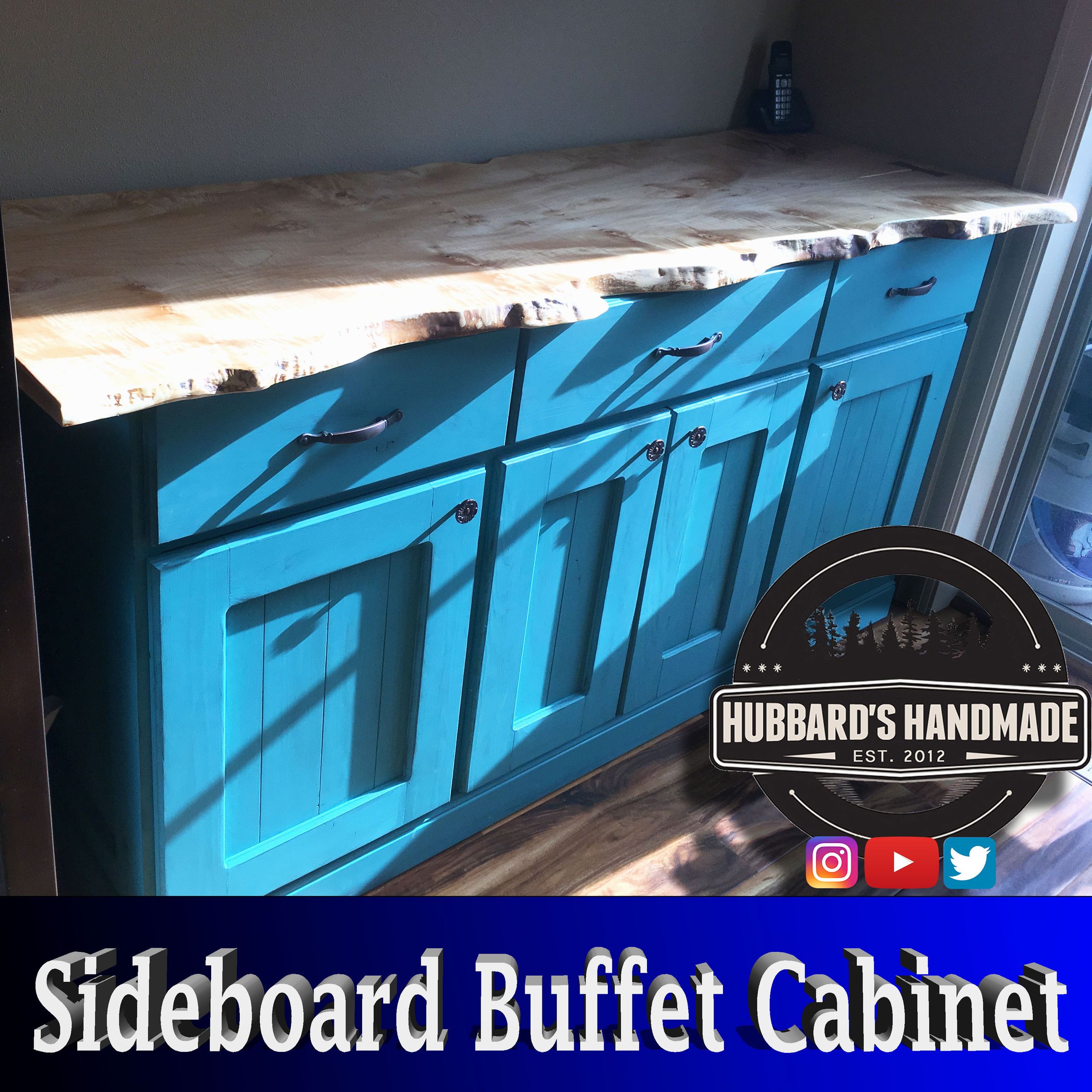 Painted Sideboard Buffet Cabinet From Plywood and Pine Boards : 15 ...