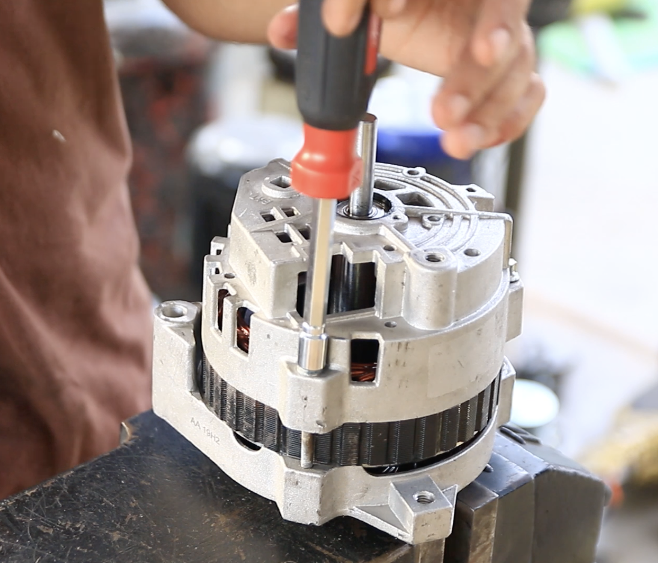 Converting Car Alternator Into a Permanent Magnet Brushless Motor : 6 ...