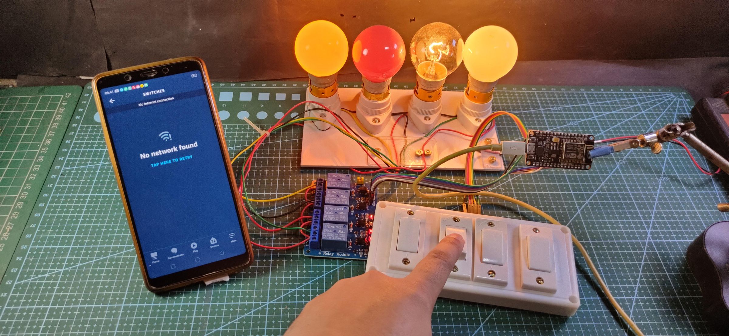 NodeMCU ESP8266 Alexa App Voice Control Smart Home System IoT Projects ...