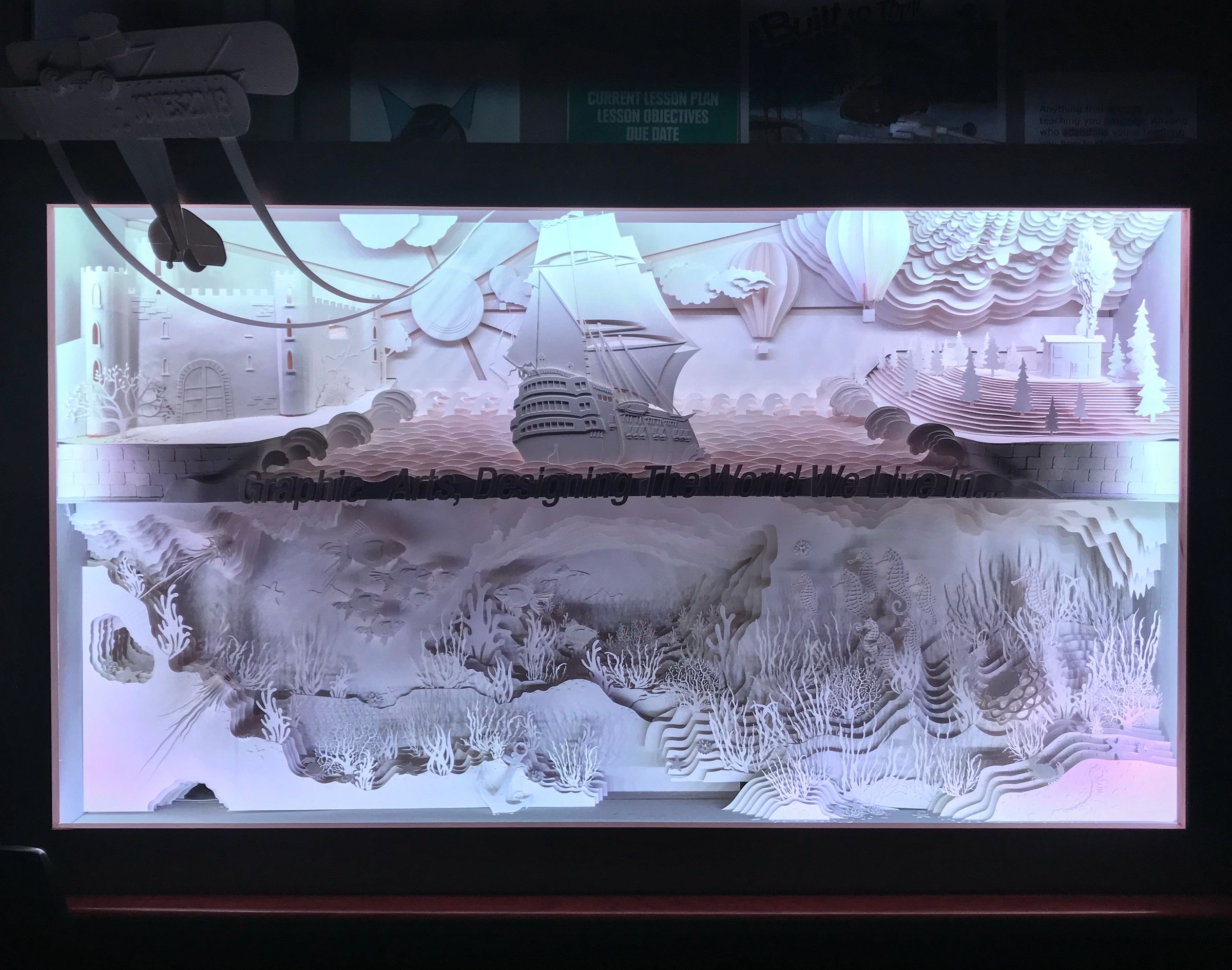 48 Inch Wide Layered Paper Art Shadow Box : 6 Steps (with Pictures ...