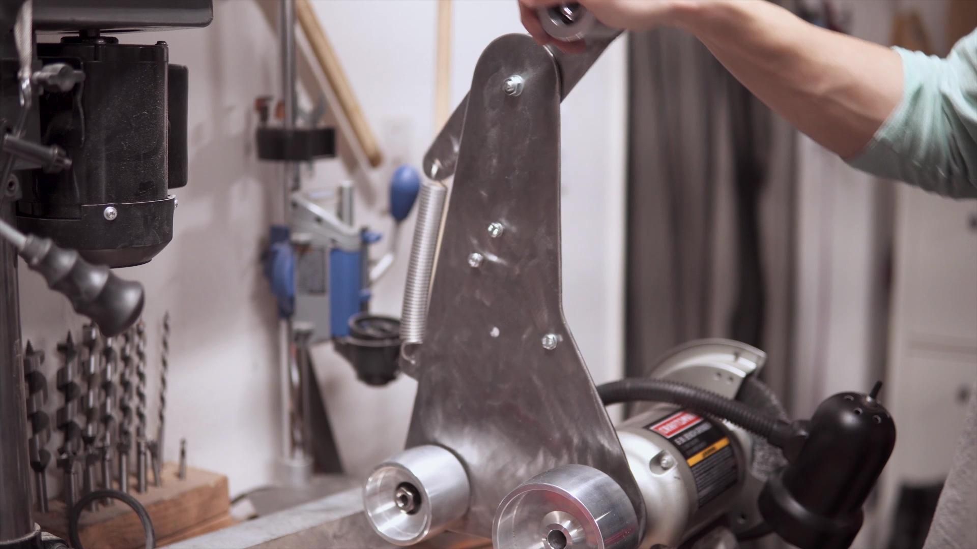 DIY Bench Grinder to Belt Sander Conversion With Templates : 11 Steps ...