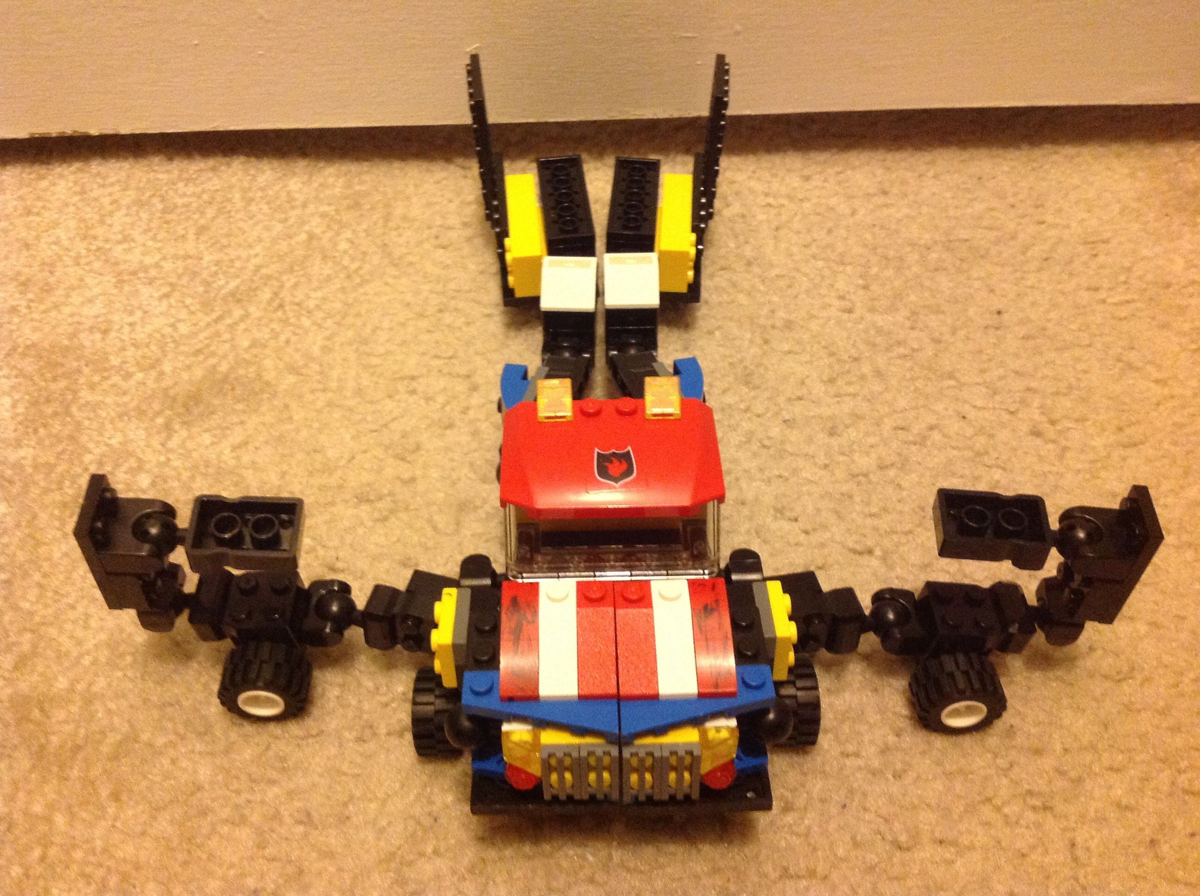 Lego Transformer. Autobot? Decepticon? Movie Version of Bulkhead? You ...