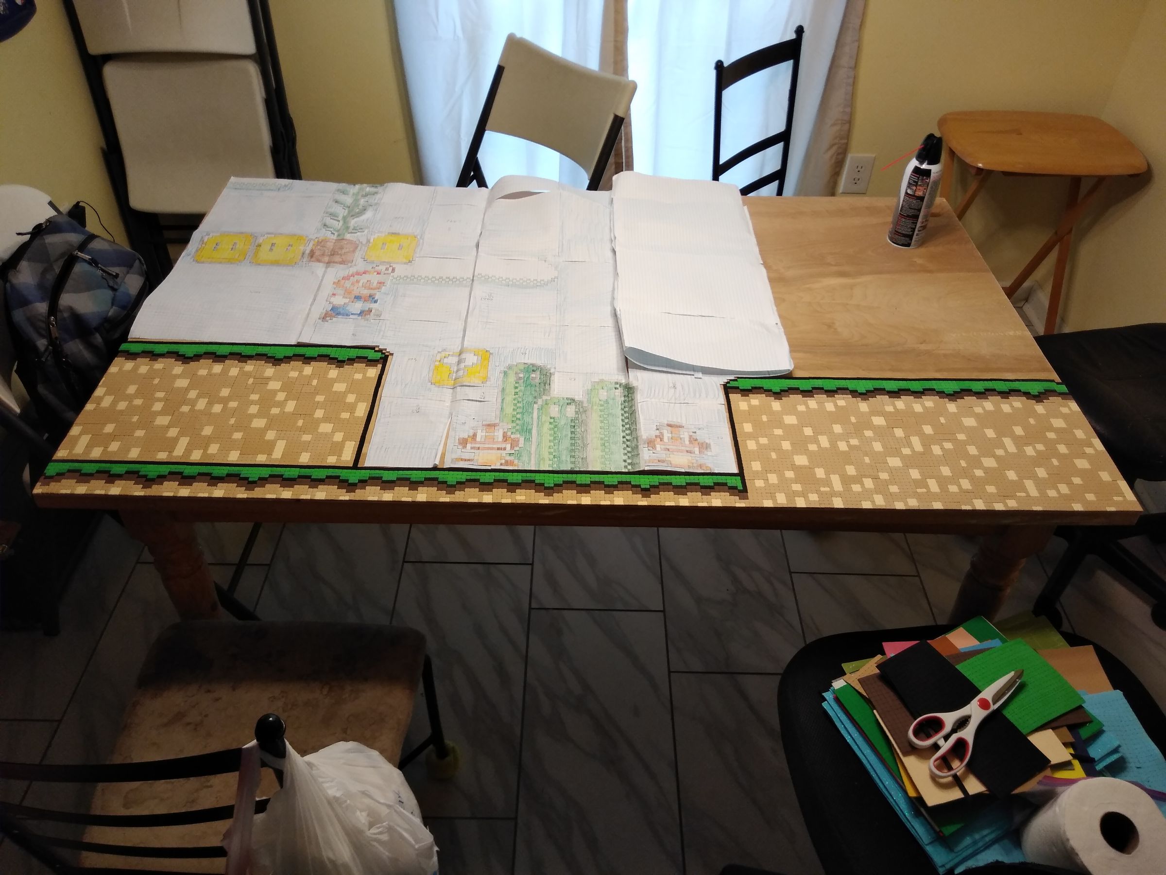 Mario Mosaic Tabletop : 10 Steps (with Pictures) - Instructables