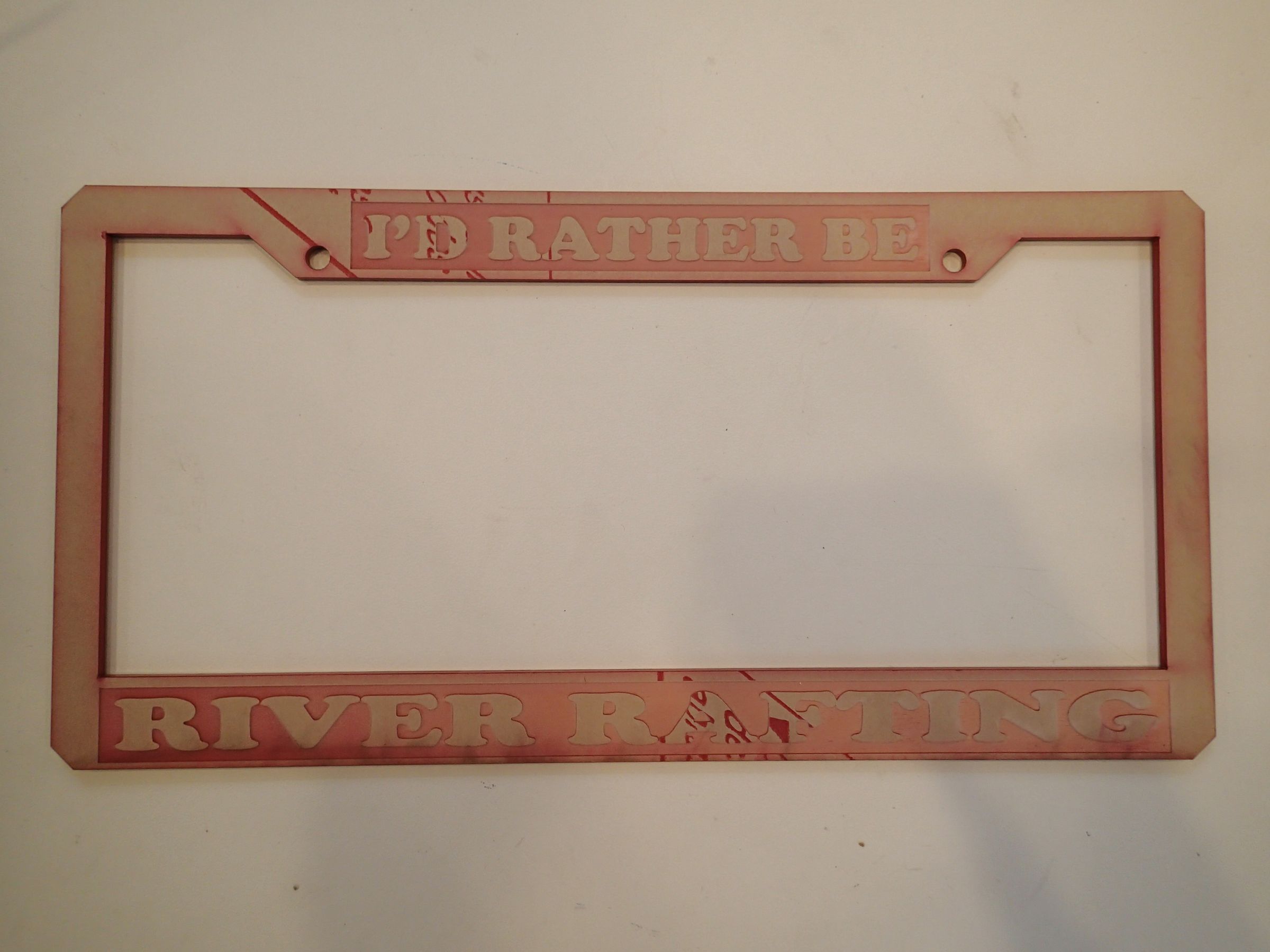 Laser-cut Acrylic License Plate Frame : 5 Steps (with Pictures ...