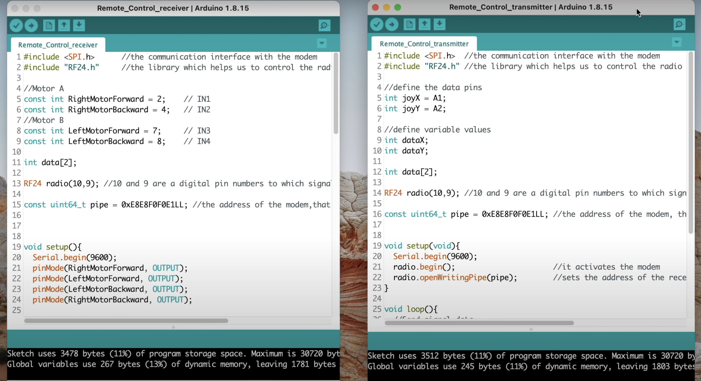 Wireless Arduino Motor Driver and Joystick Controller (nRF24L01 and ...