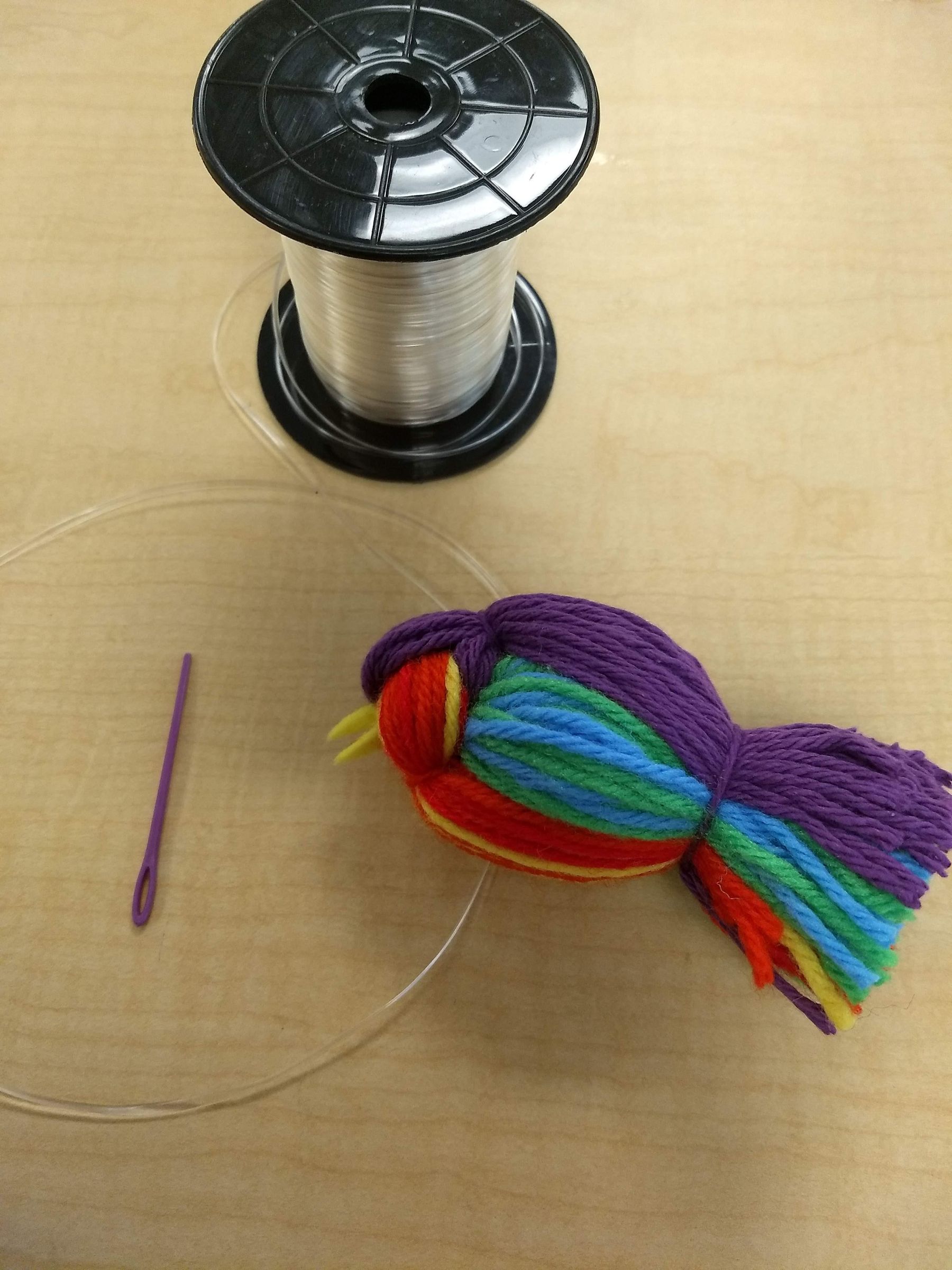 Hanging Bird From Scrap Yarn : 7 Steps - Instructables