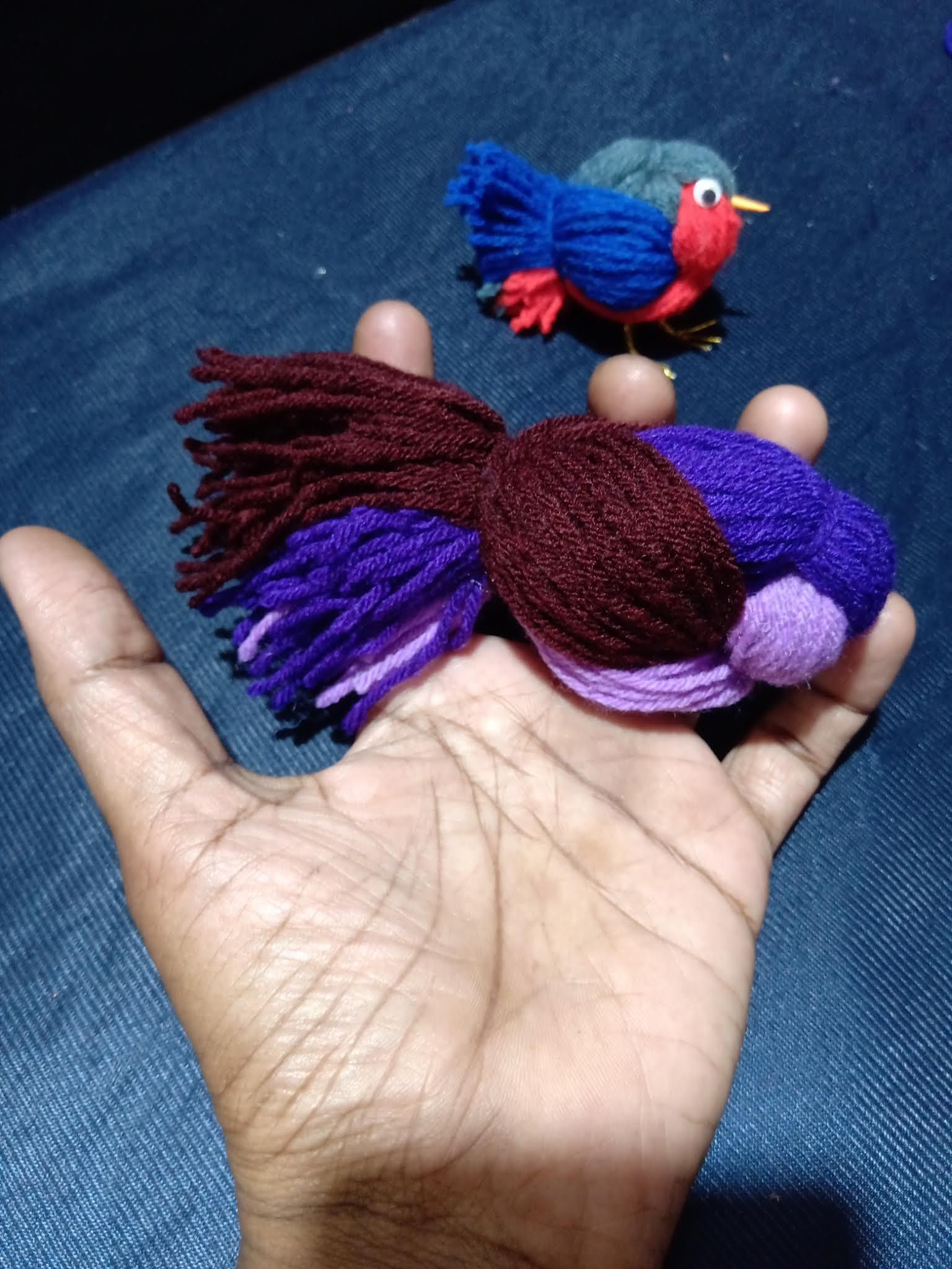Wood & Yarn (Full & Partial Branch Weaving, Tiny Birds) - Home Decor ...