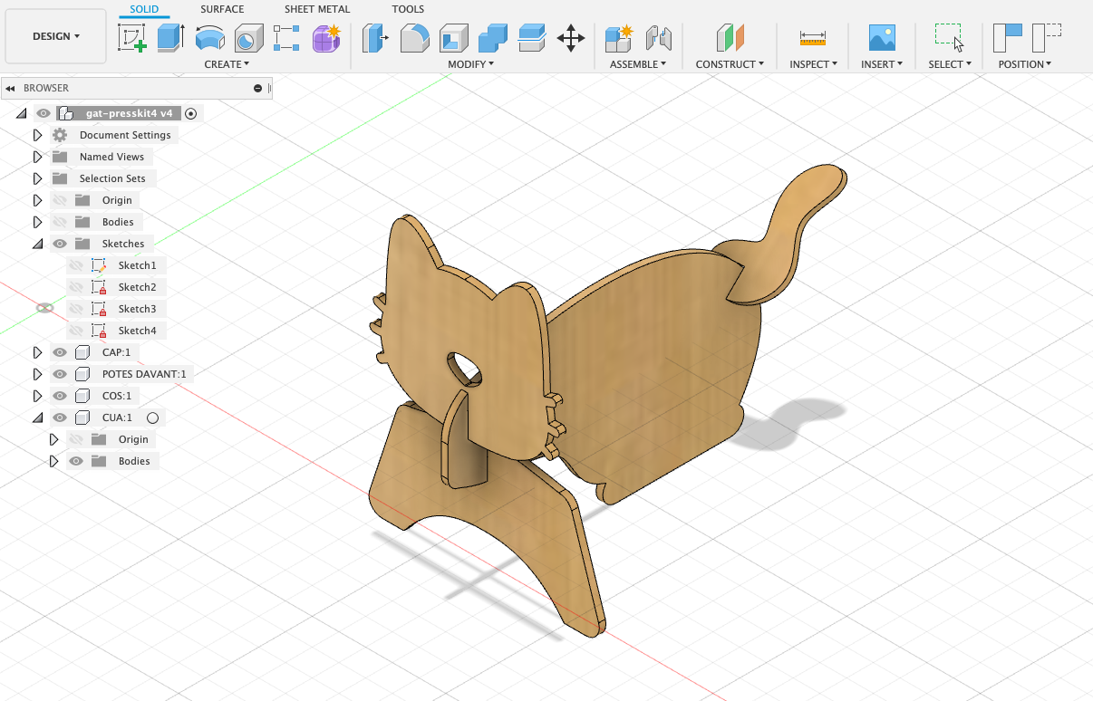 PRESS-FIT CONSTRUCTION FIT WOODEN CAT - Instructables