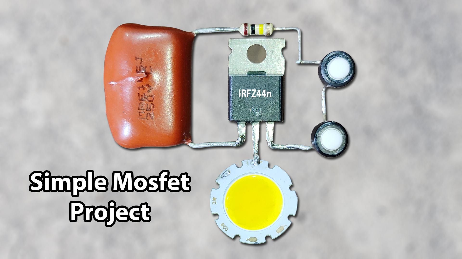 DIY Ideas With Mosfet - LED Brightness Controller With Push Switch || JLCPCB : 5 Steps ...
