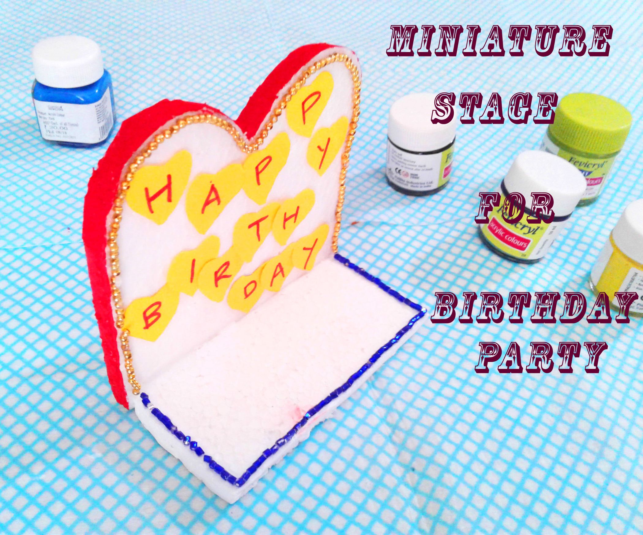Simple Miniature Stage for Birthday Party : 7 Steps - Instructables