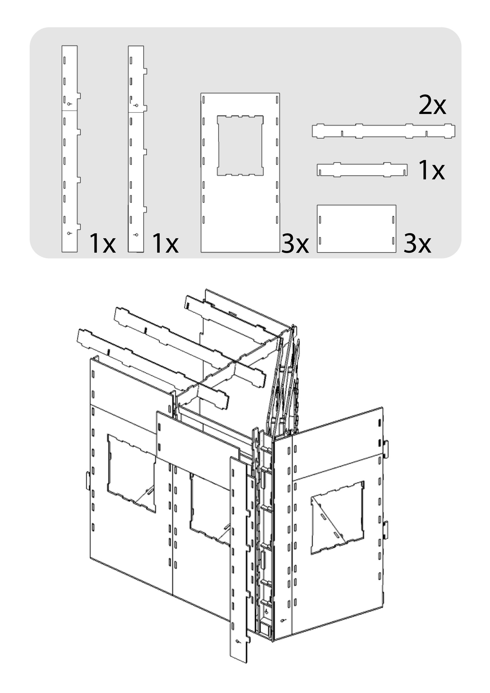 Fab-House (a Modular Open Source House Made From Cnc-cut-parts) : 14 ...