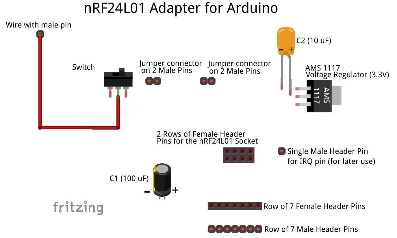 DIY Arduino Adapter for the NRF24L01 : 4 Steps - Instructables