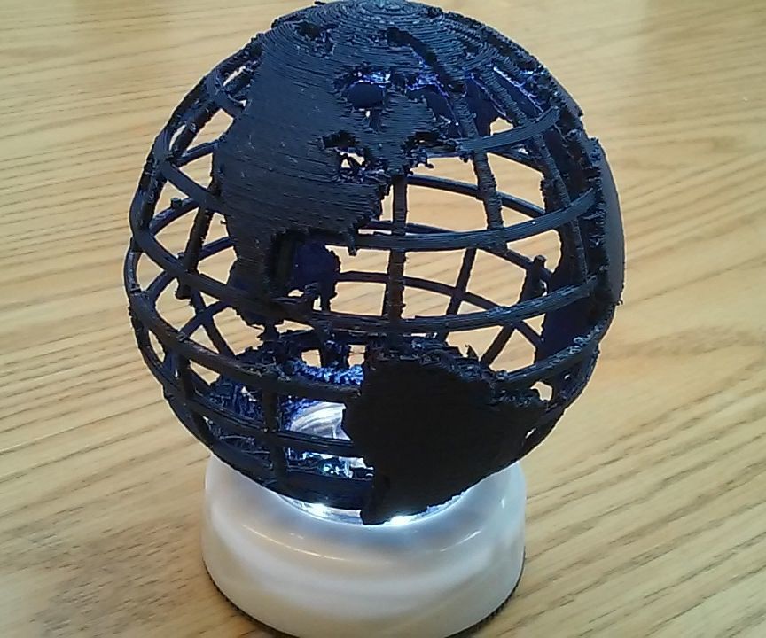 3D Printed Earth Lamp : 5 Steps (with Pictures) - Instructables