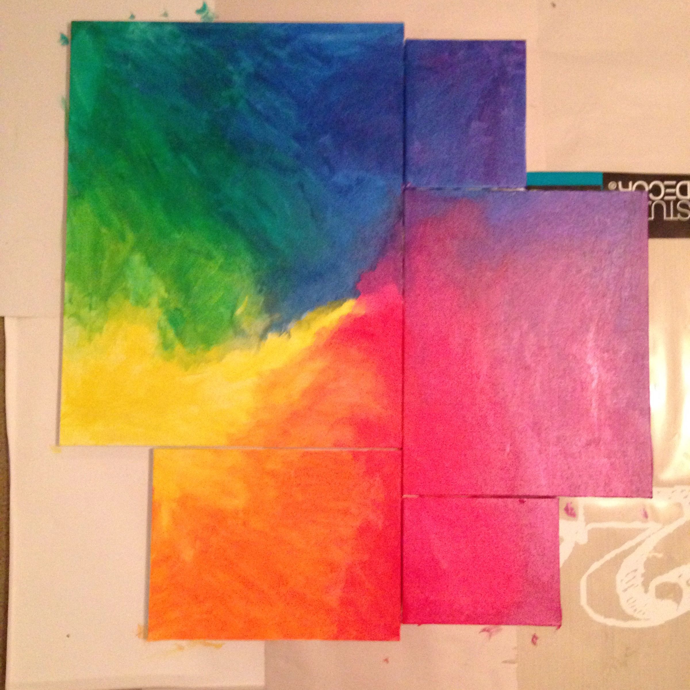Rainbow Metallic Wall Art : 5 Steps (with Pictures) - Instructables