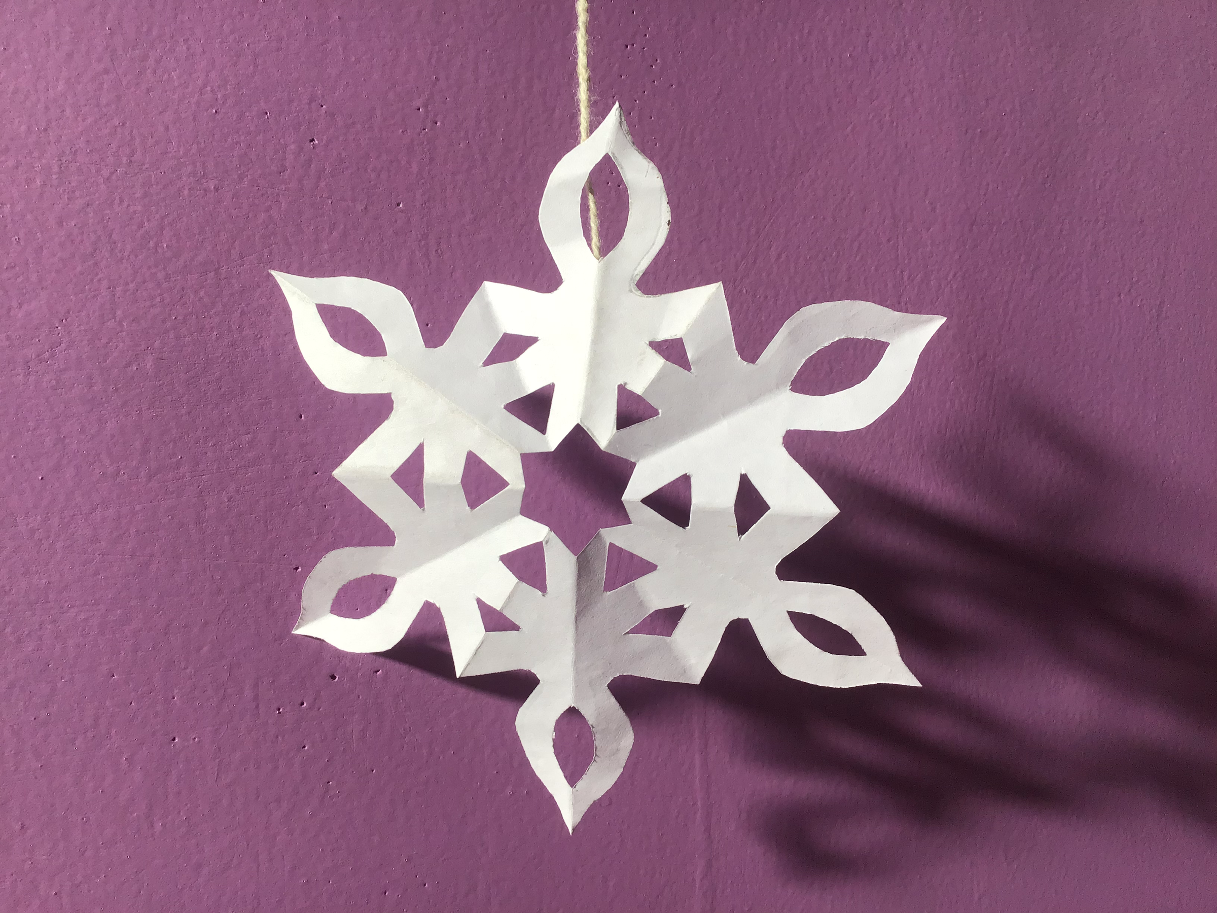 Decorative Paper Snowflakes (6 Pointed) : 8 Steps (with Pictures ...