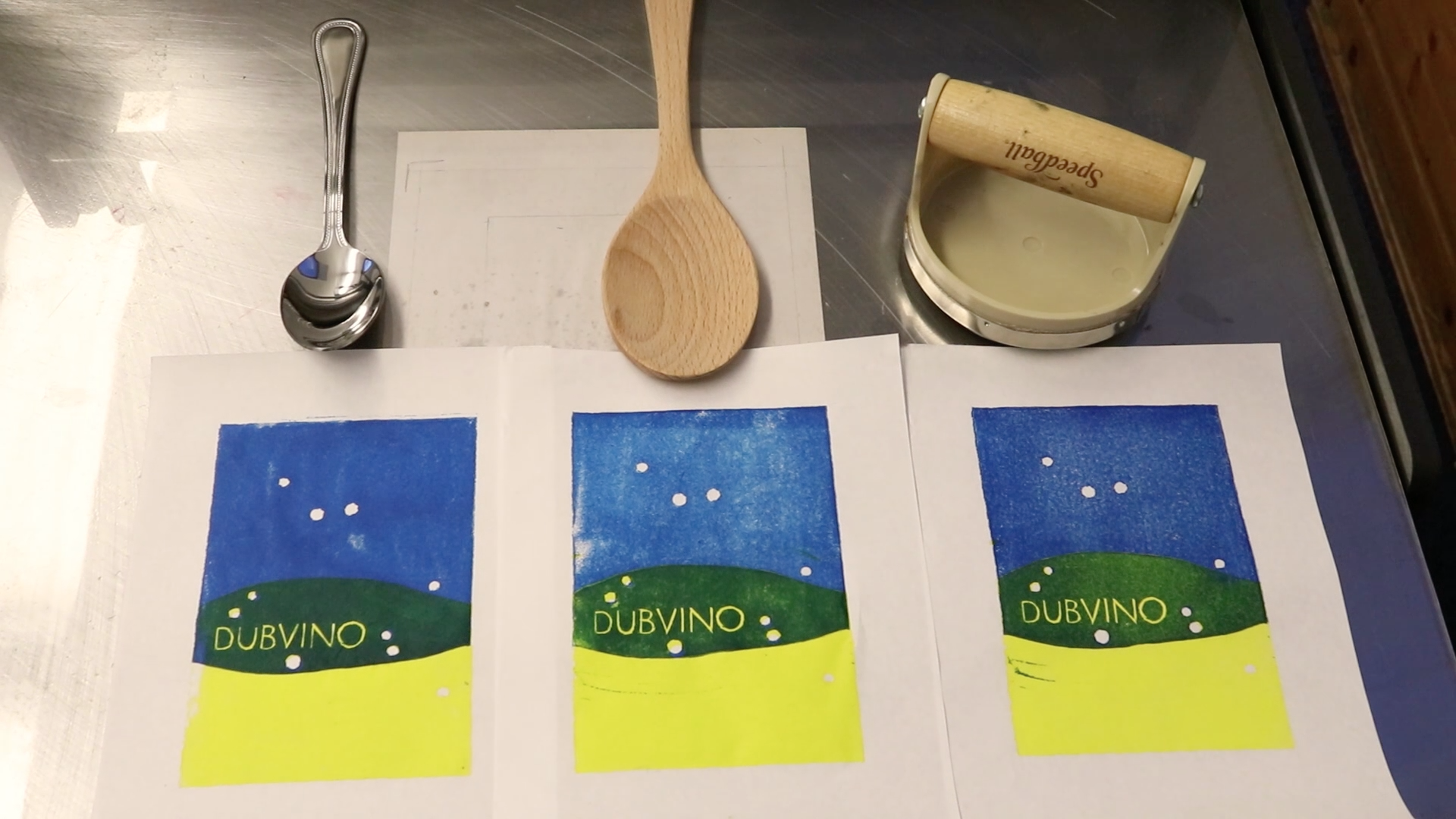 Make a Two-colour Linocut Relief Print : 12 Steps (with Pictures ...