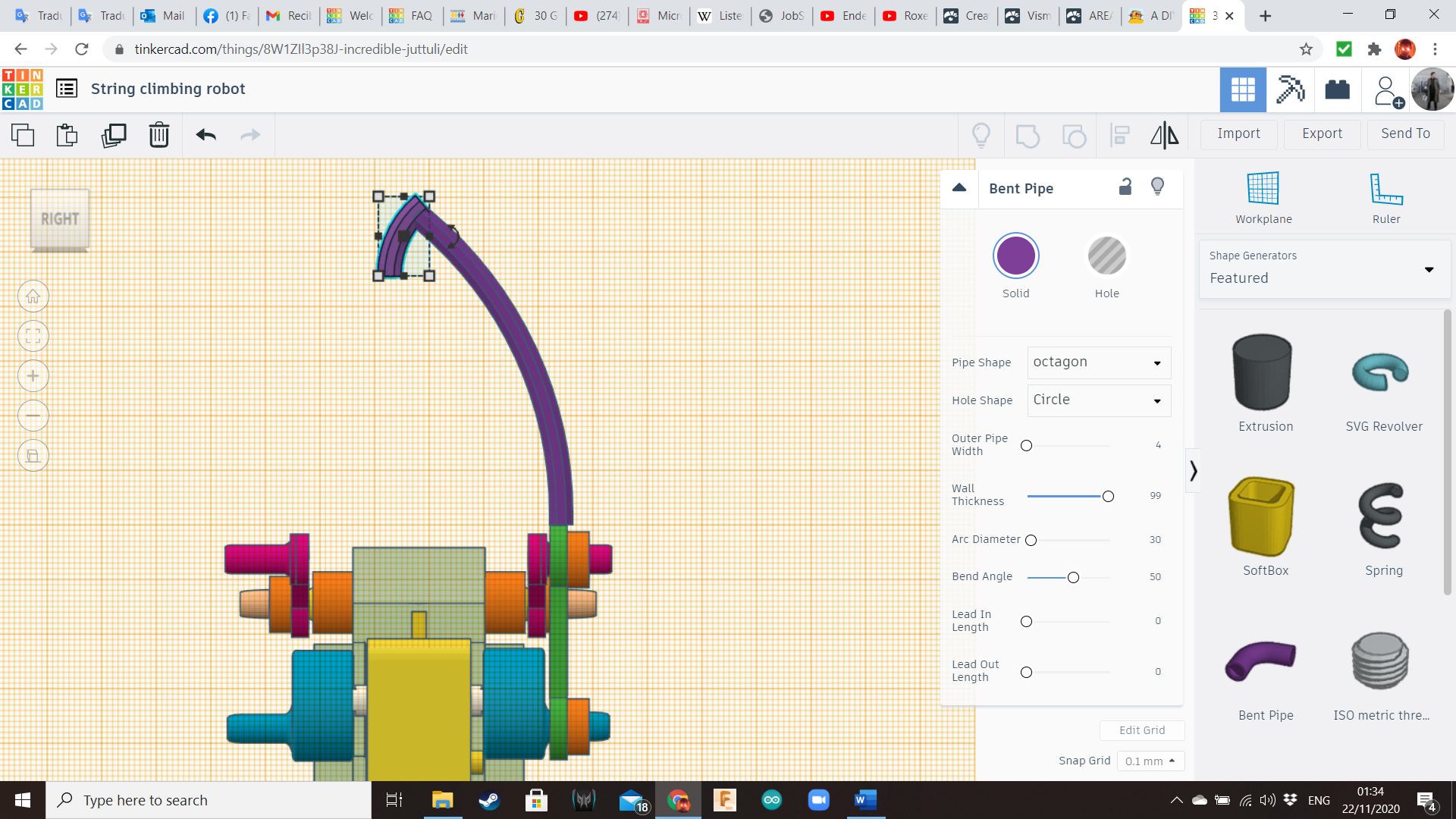 Tinkercad Robotics for School: Evil Zipline Robot! : 17 Steps (with ...