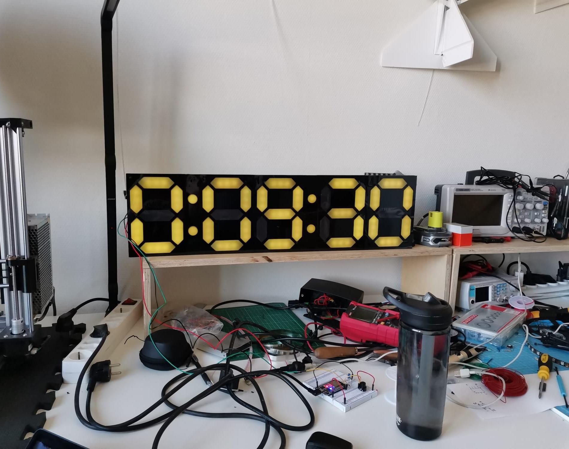 ESP32 Based TalkTimer for Conferences With Large 7-segment Displays and Web-interface : 5 Steps ...