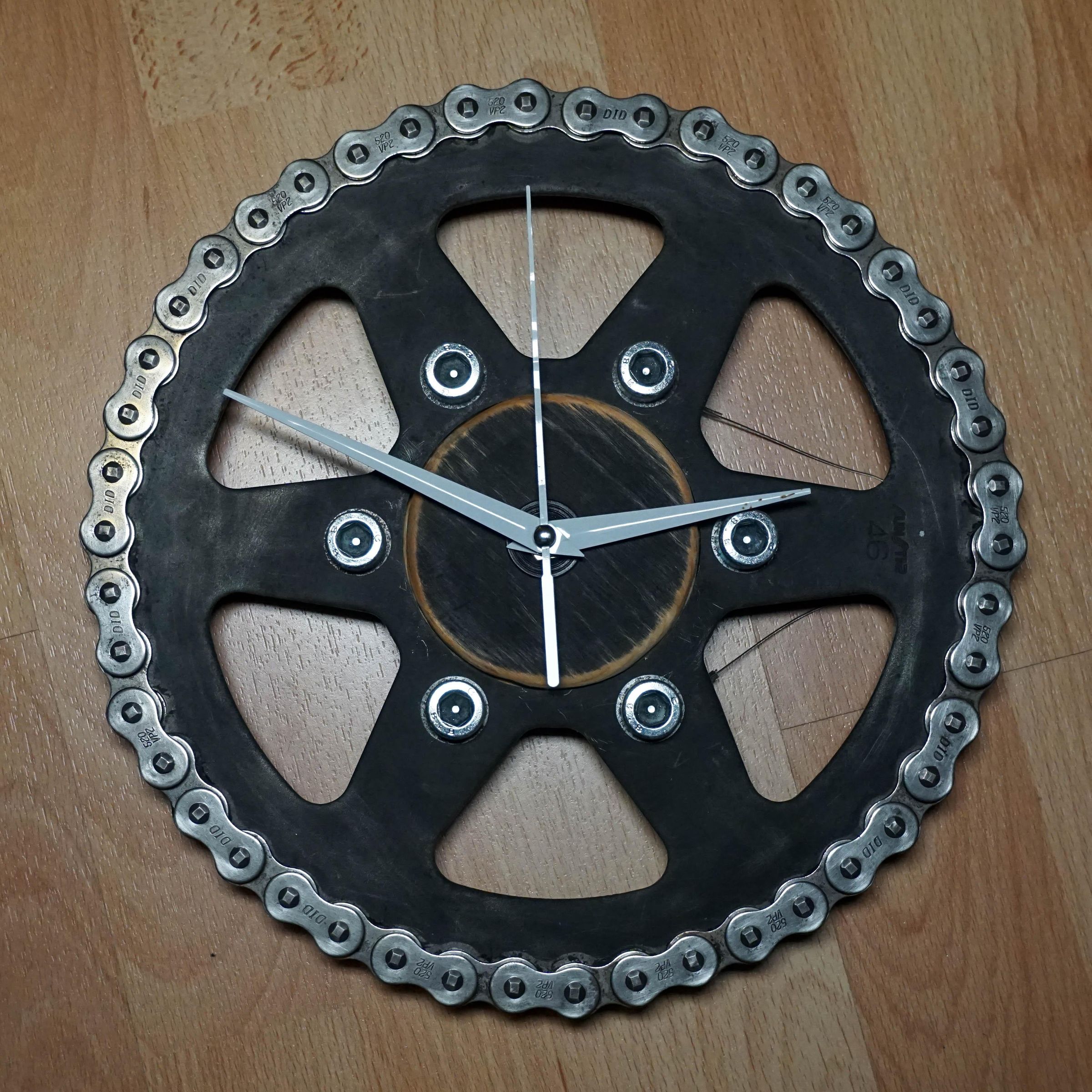 Motorcycle Chain + Sprocket Clock - Instructables