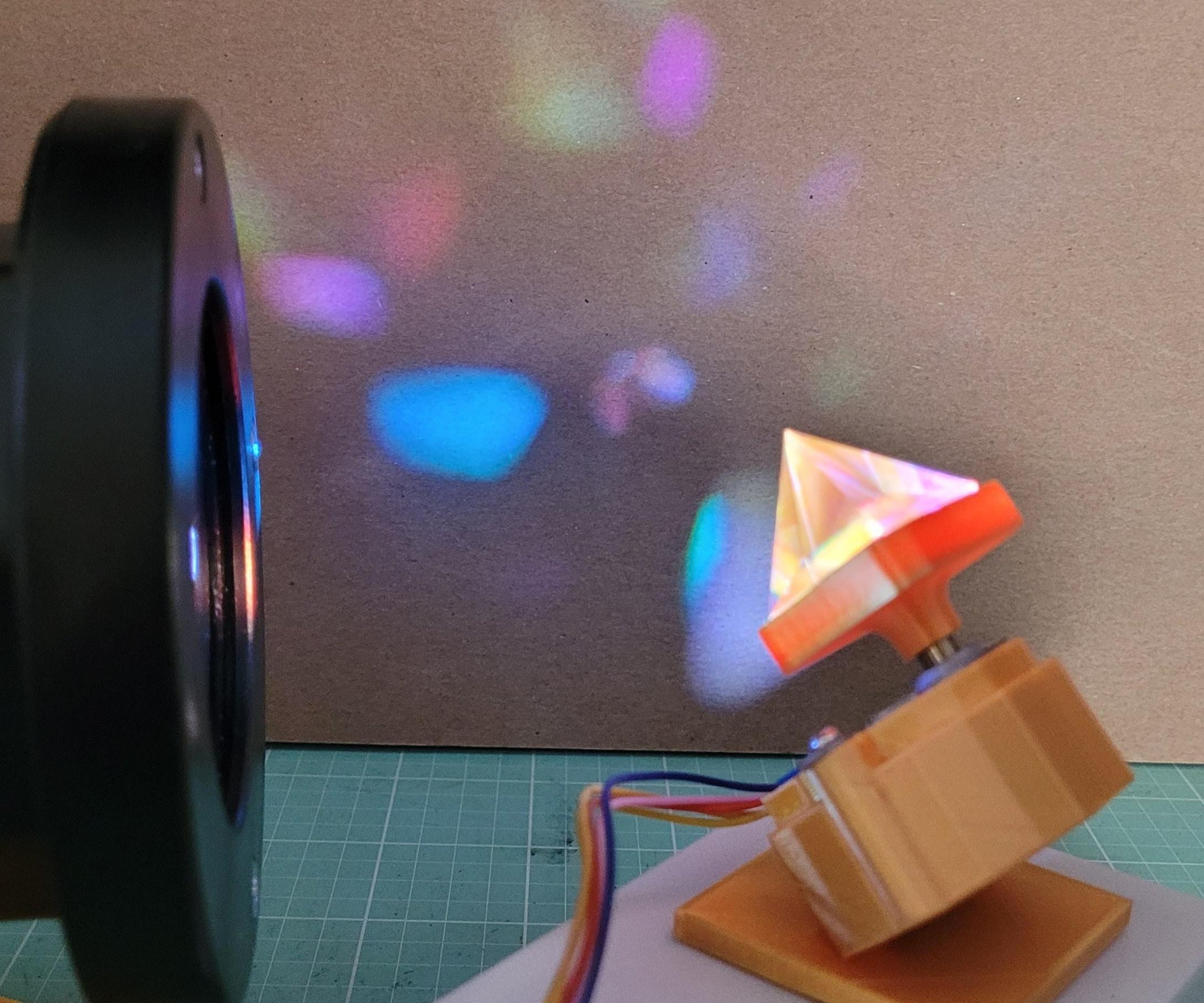 Rainbow Light Refraction Machine: Explore the Spectrum With Arduino & Tinkercad! : 7 Steps (with ...