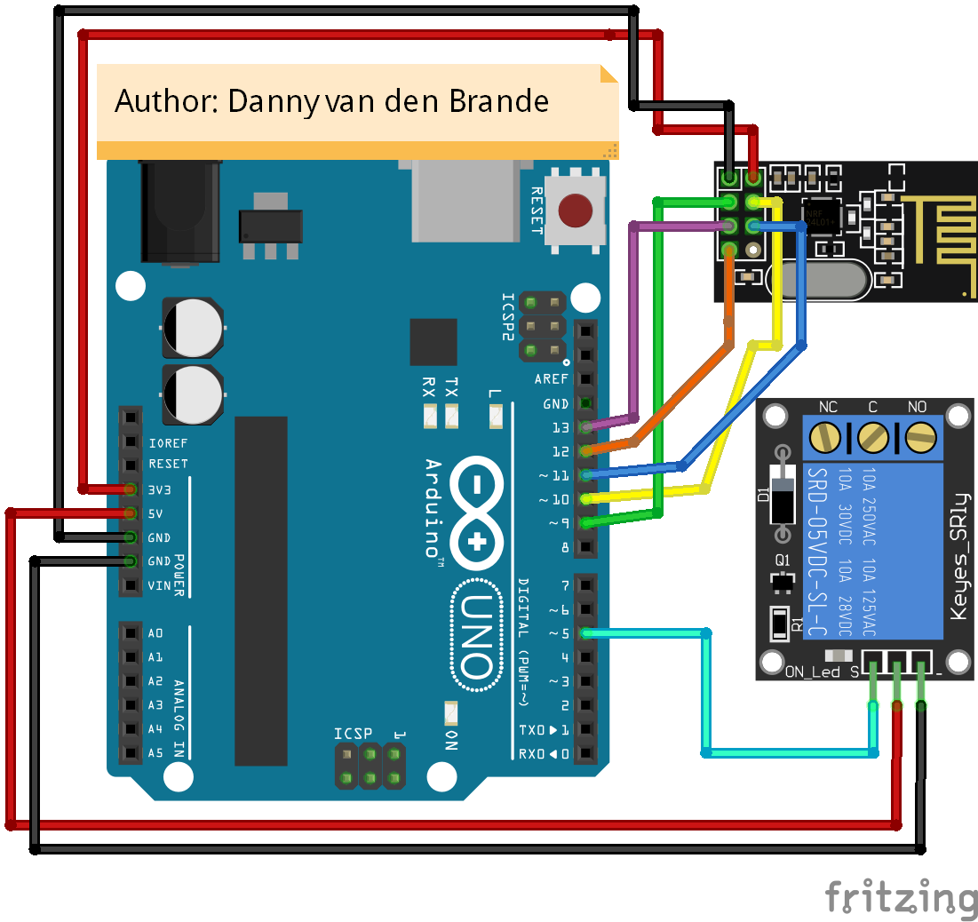 Arduino - NRF24L01 2.4Ghz Wireless Relay Switch - Instructables