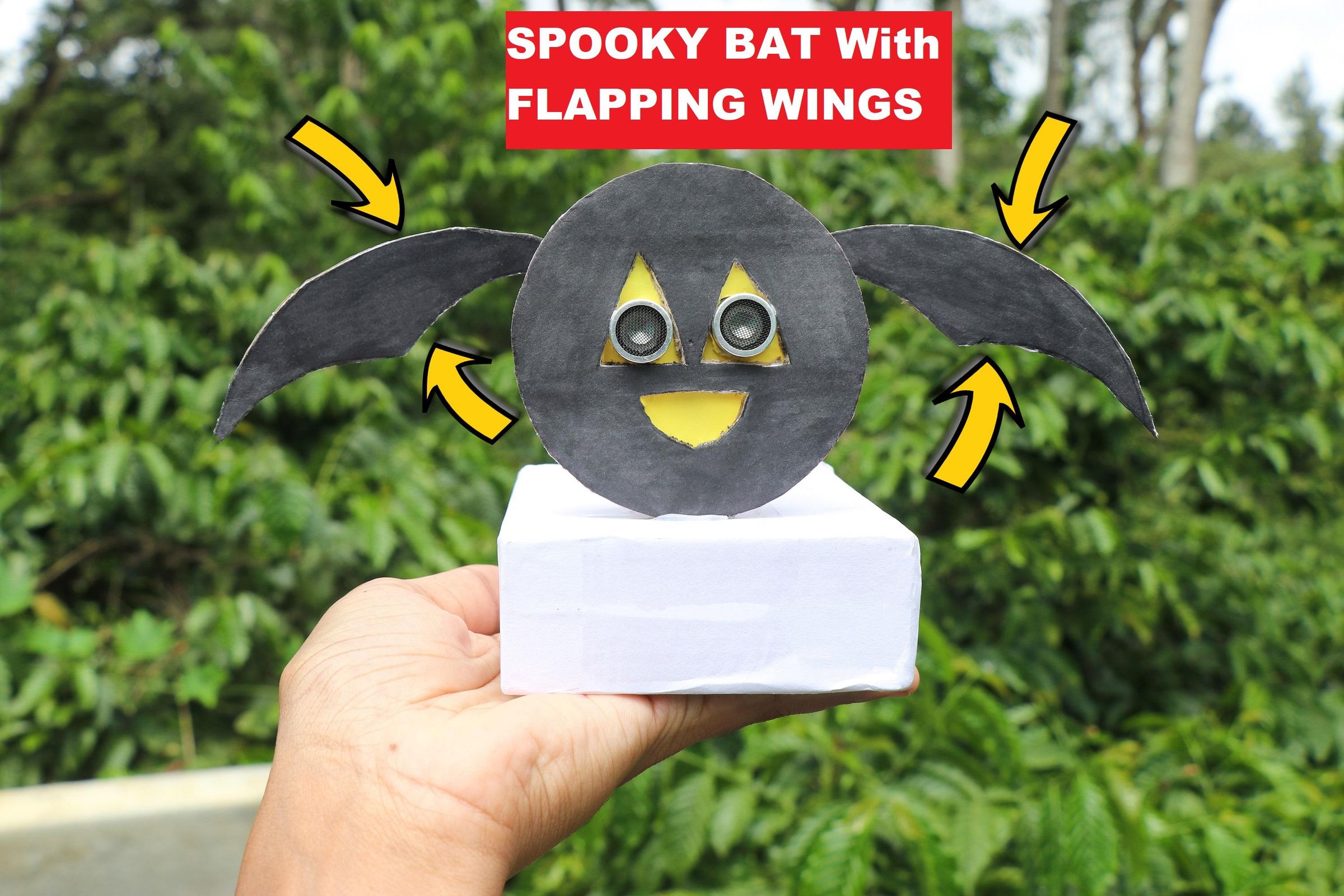 Make Spooky Halloween Bat With Flapping Wings : 8 Steps (with Pictures ...