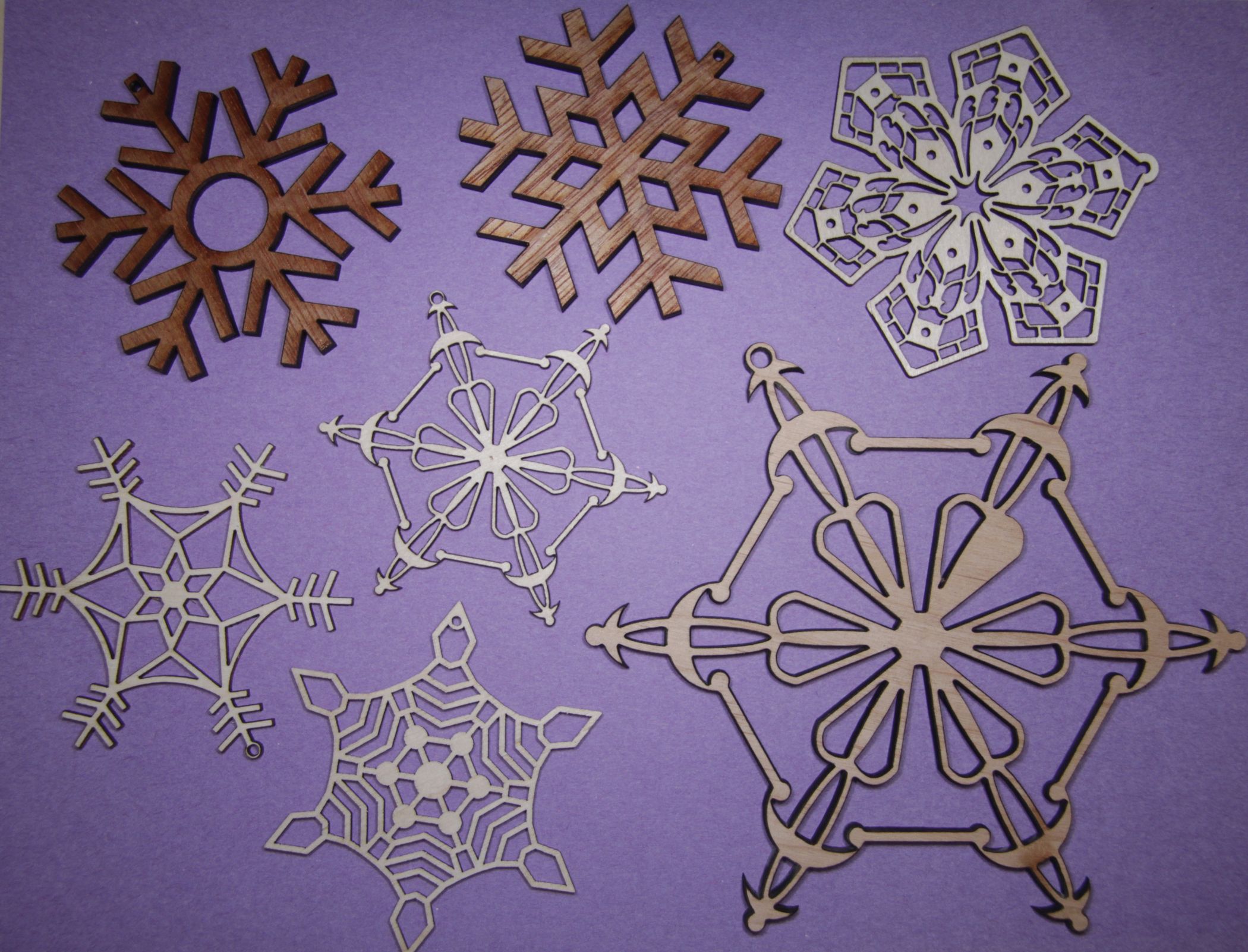 Christmas Snowflakes Decorations With Laser Cutter! : 4 Steps ...