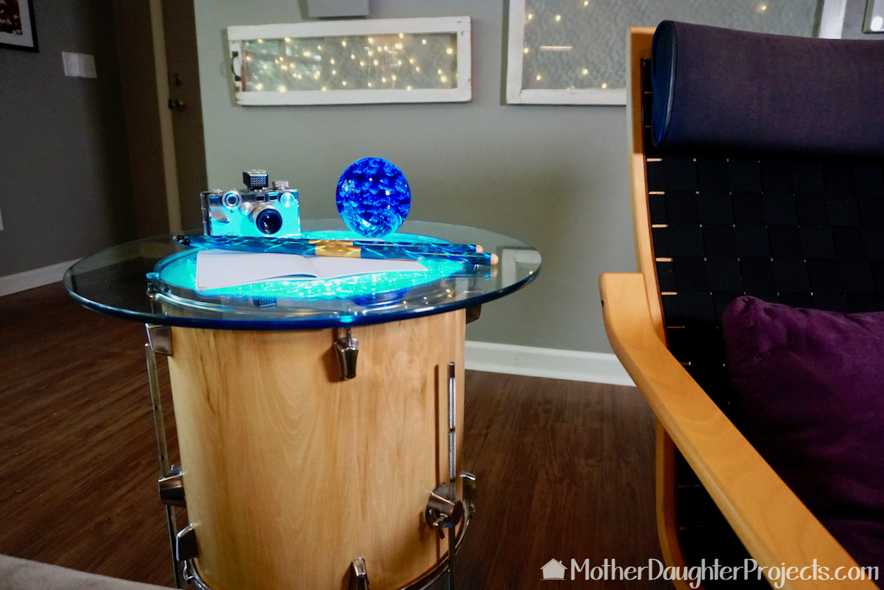 Floor Tom End Table With Smart Light : 4 Steps - Instructables