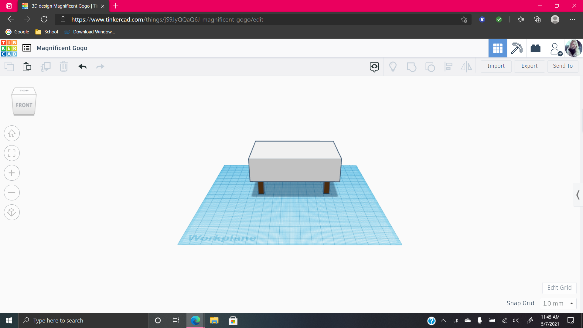 A Small End Seat for a Small Sofa I Made in Tinkercad V.s. a Big One ...