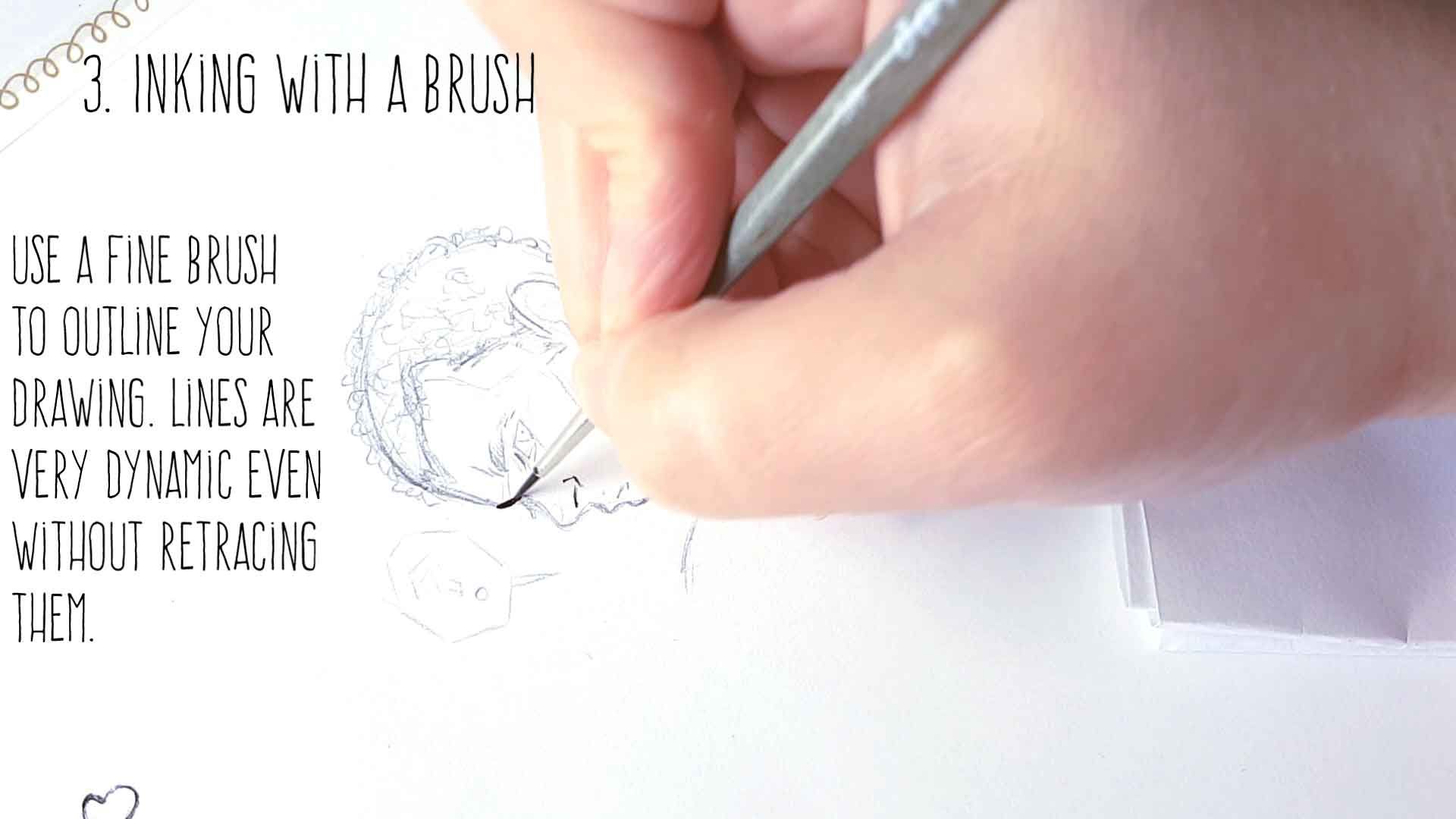 HOW TO INK YOUR ARTWORKS - Drawing Tutorial for Beginners : 4 Steps ...