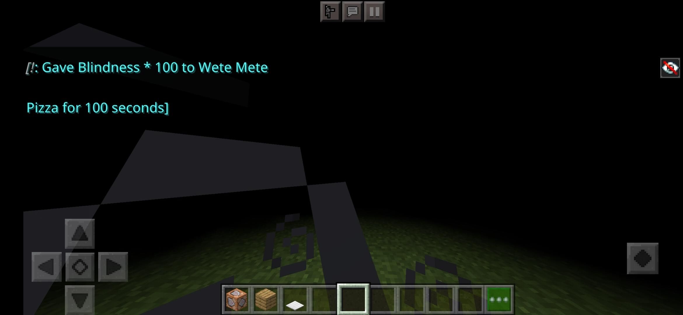 How to Give People Blindness on a Command Block in Minecraft (mobile ...