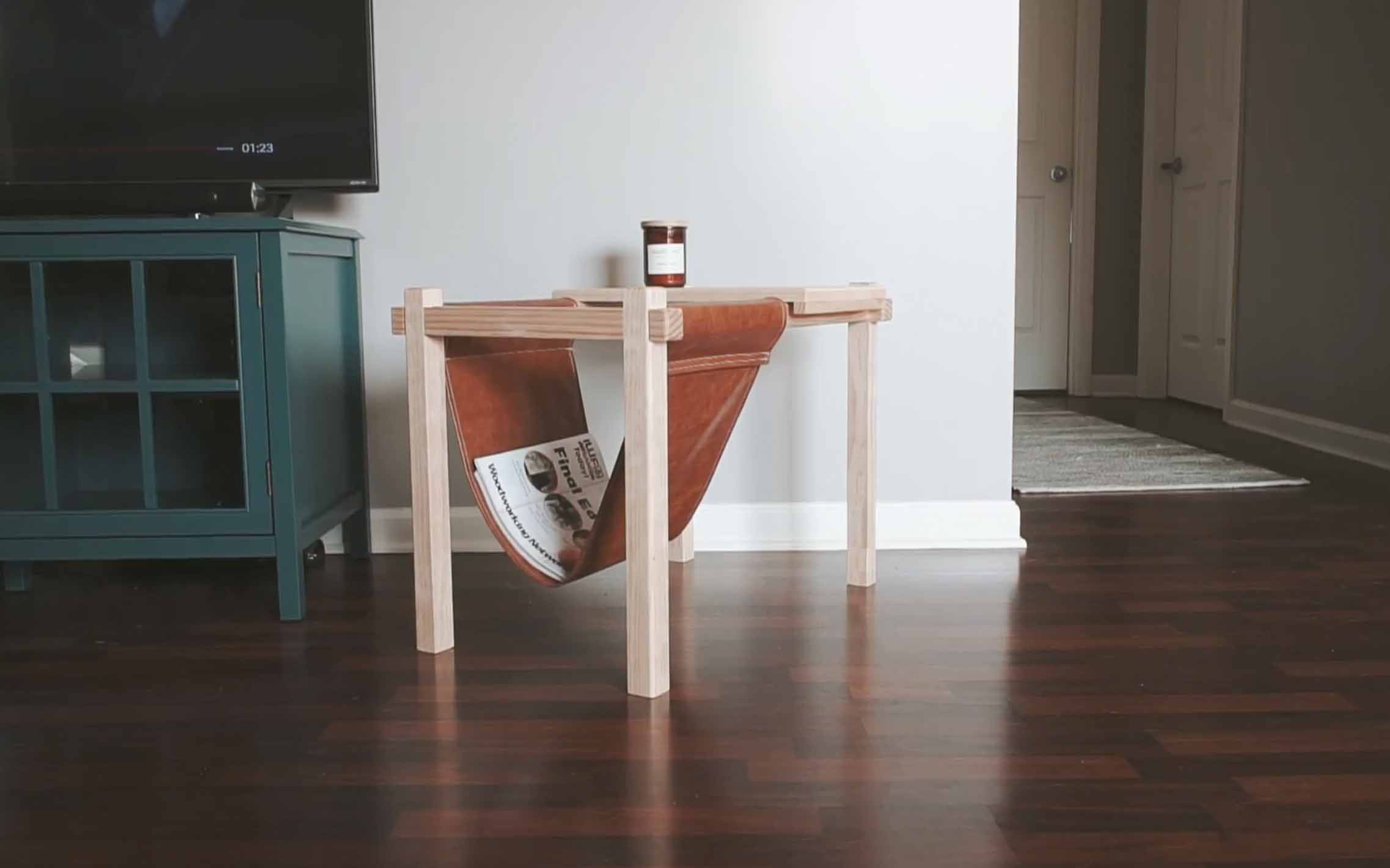 DIY Side Tables With Fabric Magazine Rack : 8 Steps (with Pictures ...