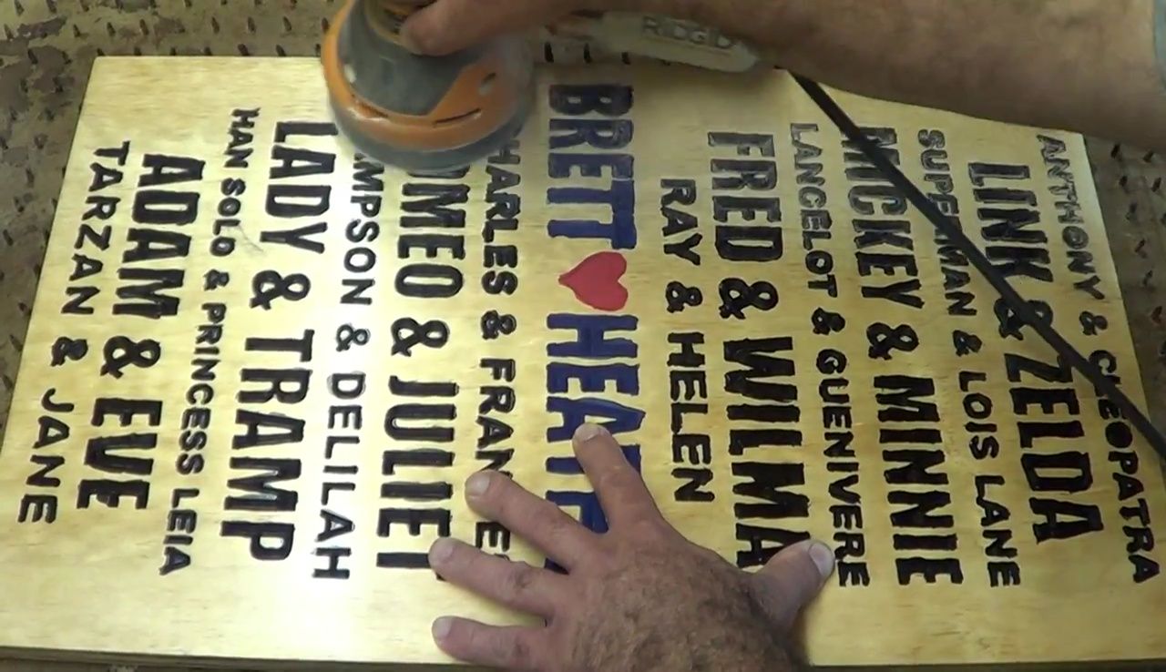 CNC Wedding Names Sign : 10 Steps (with Pictures) - Instructables