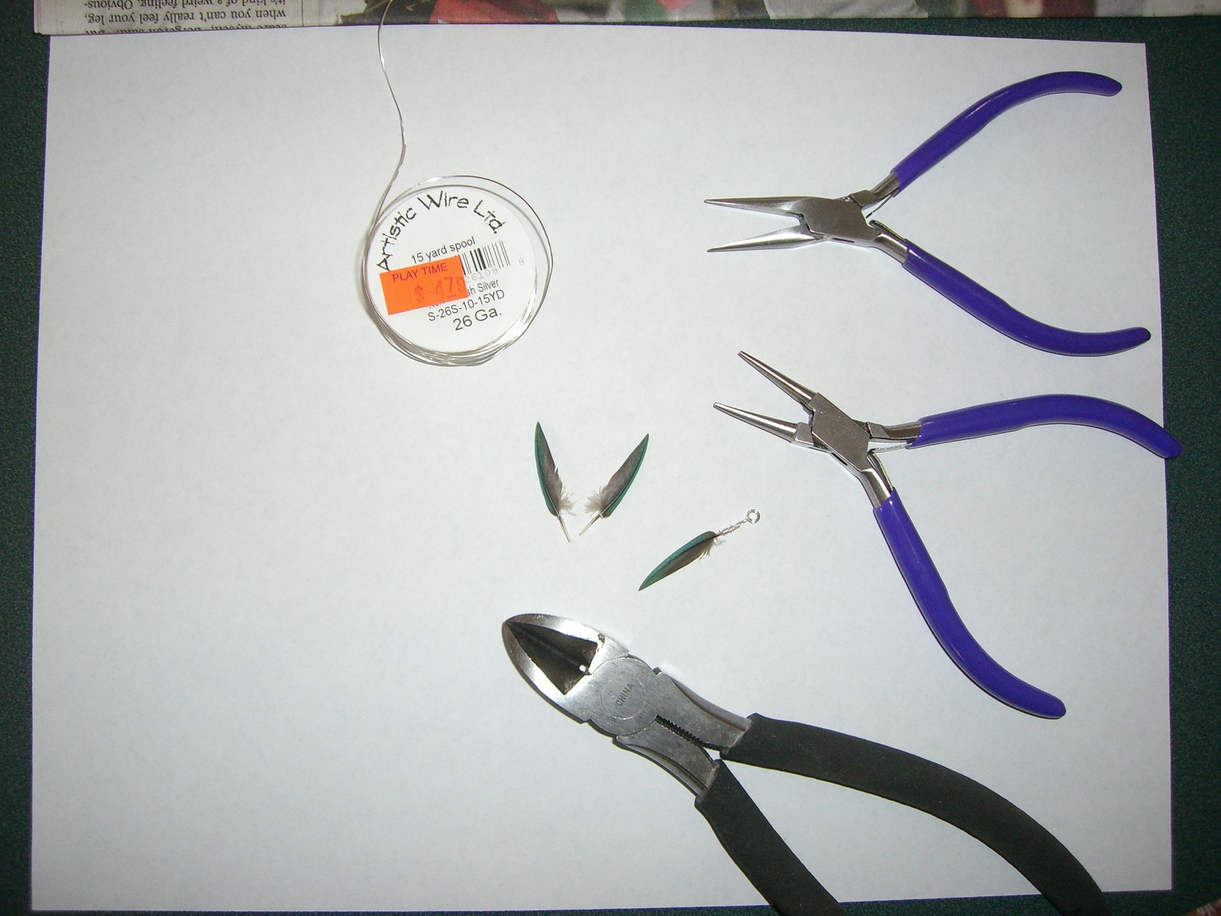 How to Wire Wrap a Feather - Method 1 : 4 Steps (with Pictures ...