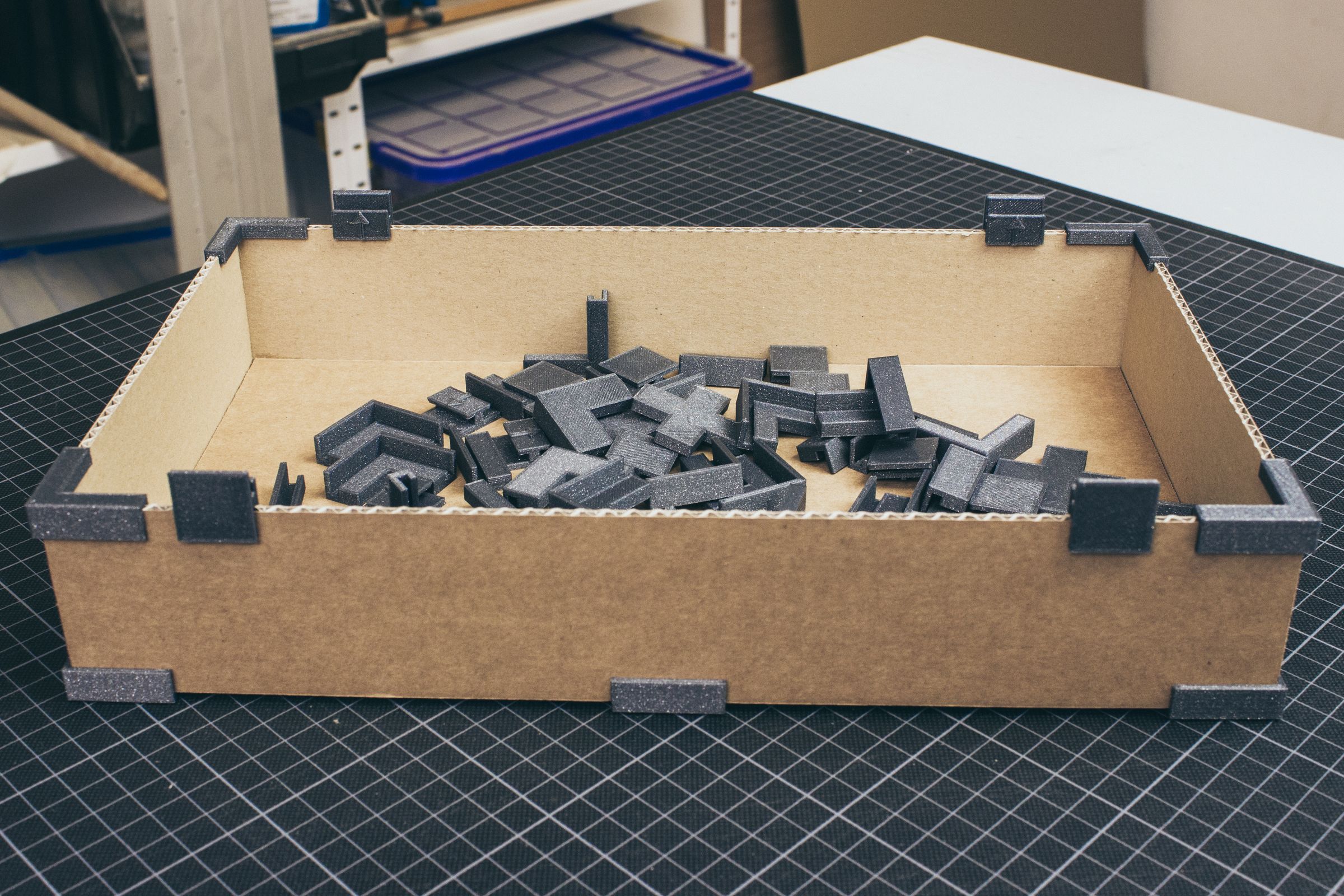 Storage Boxes Made Out of Cardboard and 3D Printed Parts (Update 2019 ...